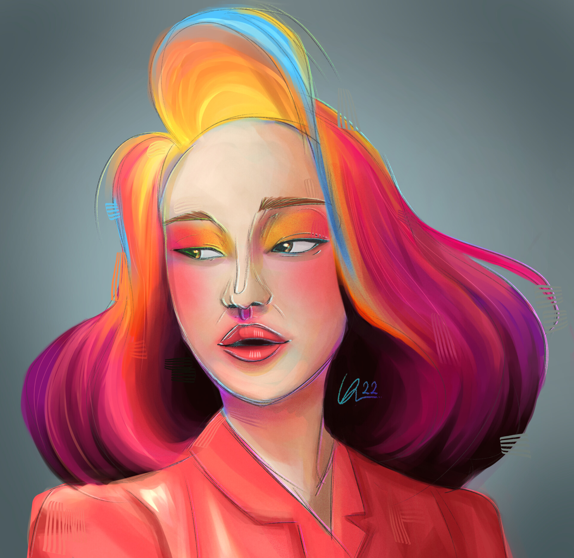 Ellie Chapman - Colour, Stylisation and Portrait Study