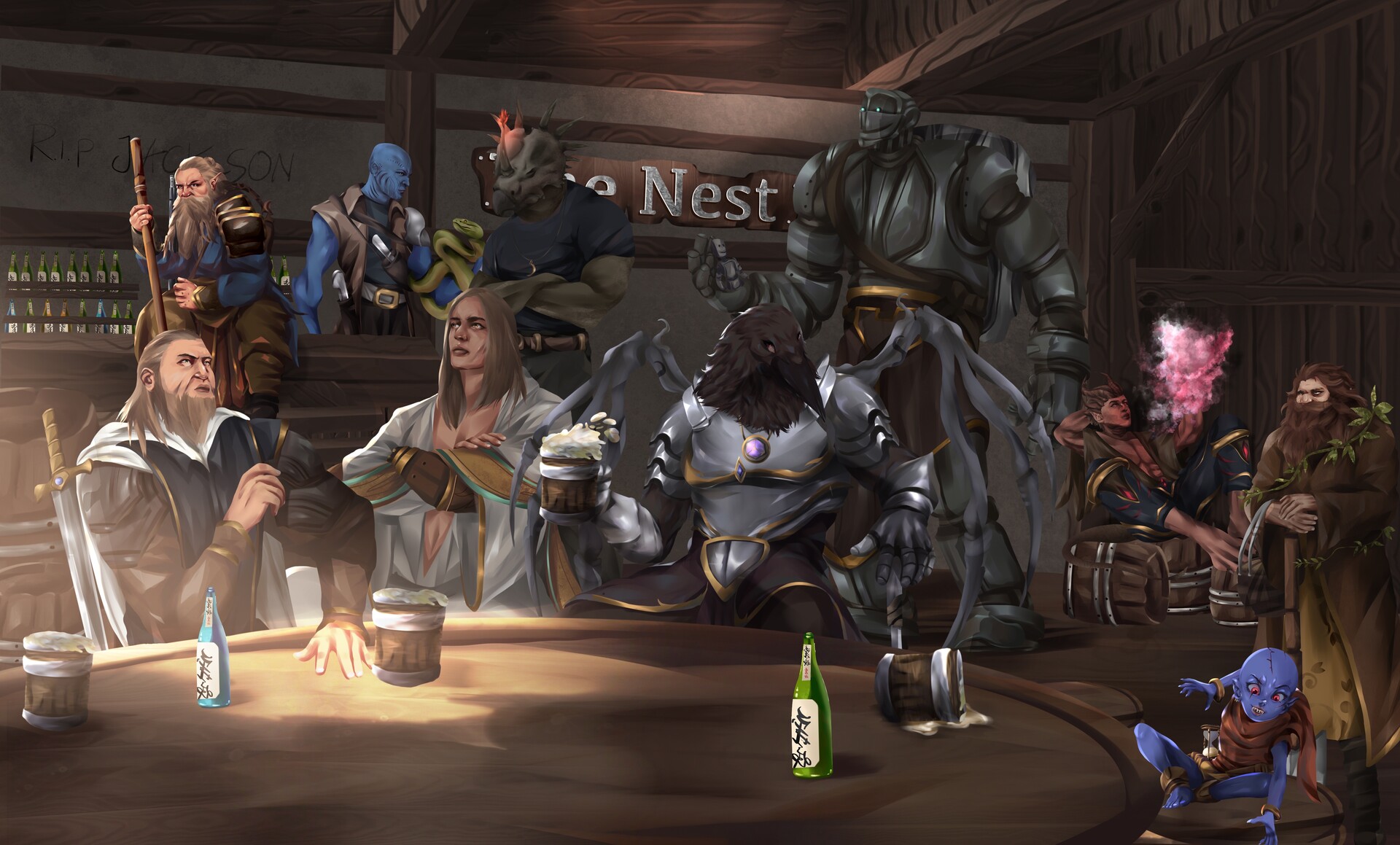 ArtStation - The nest - Party game character design