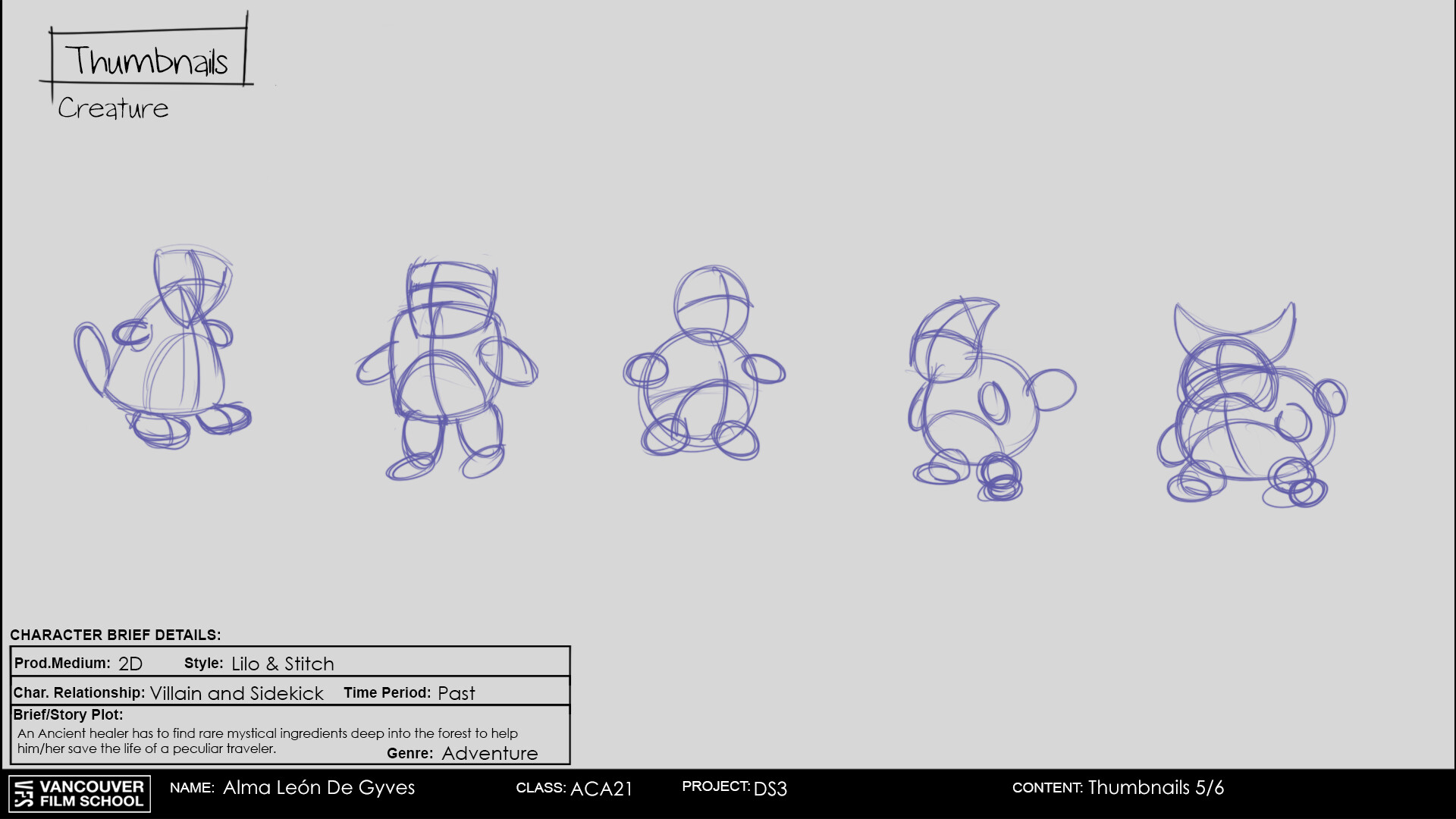 Alma León De Gyves - Character Design