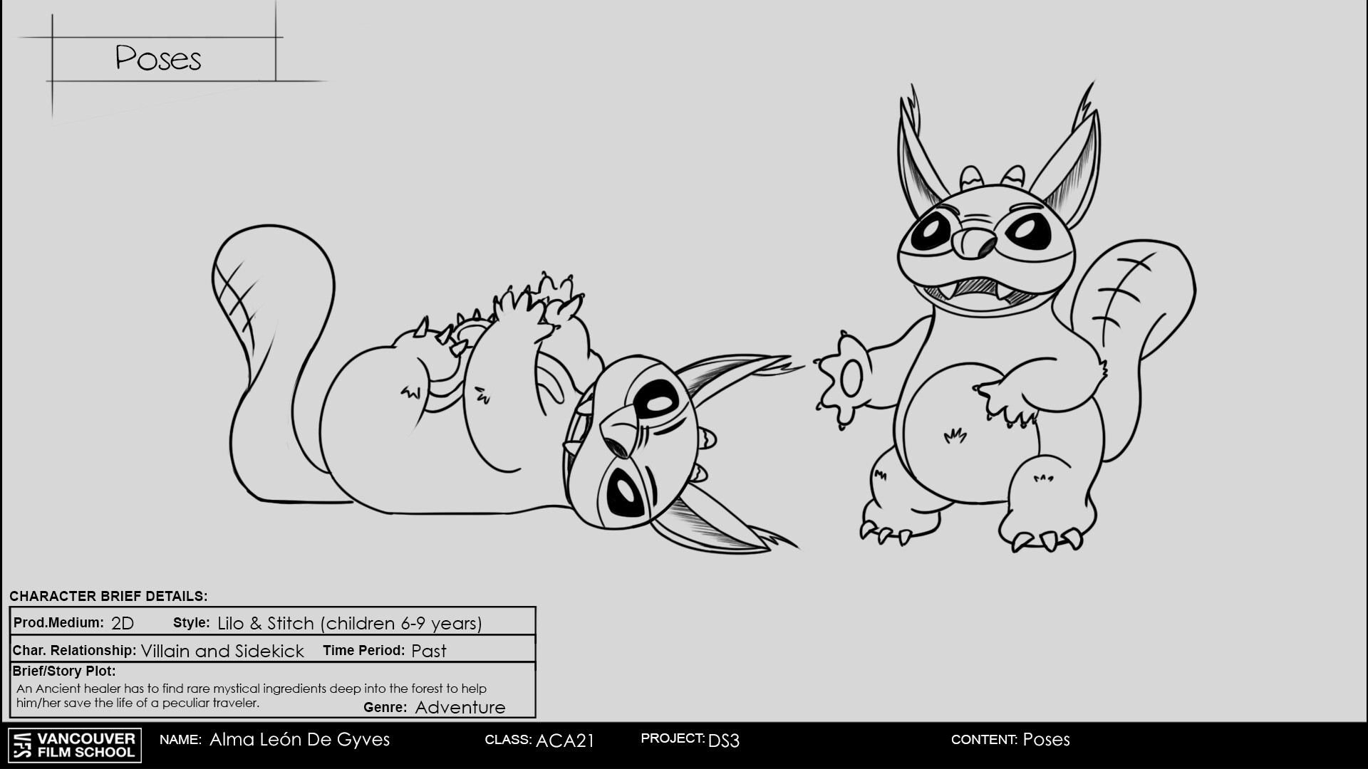 Alma León De Gyves - Character Design