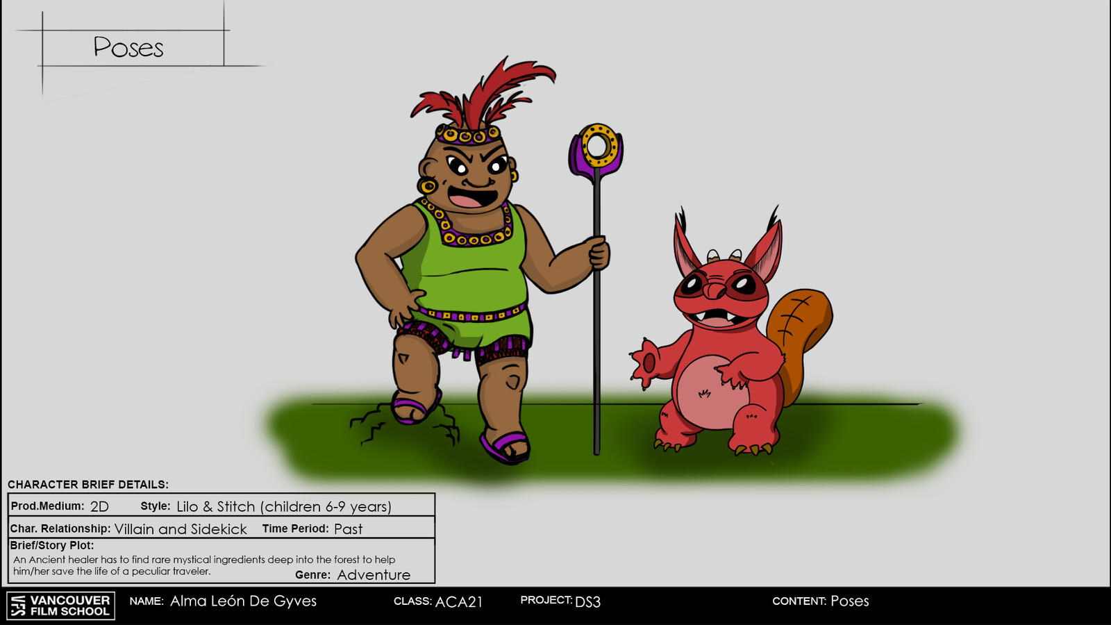 Alma León De Gyves - Character Design