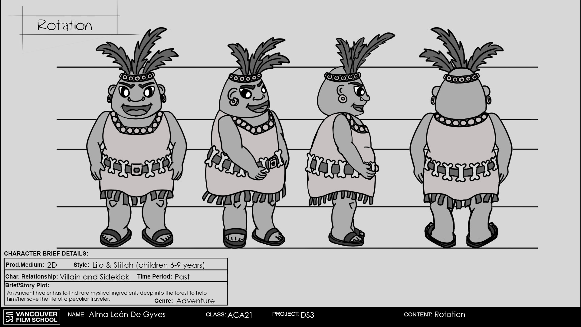 Alma León De Gyves - Character Design