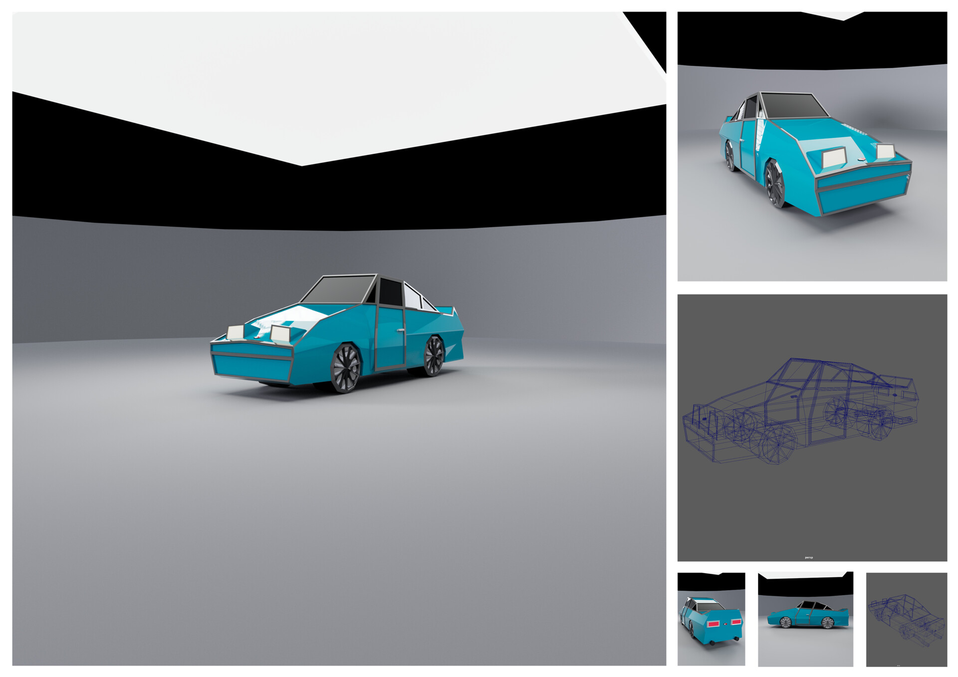 ArtStation - Low Poly Wacky Car