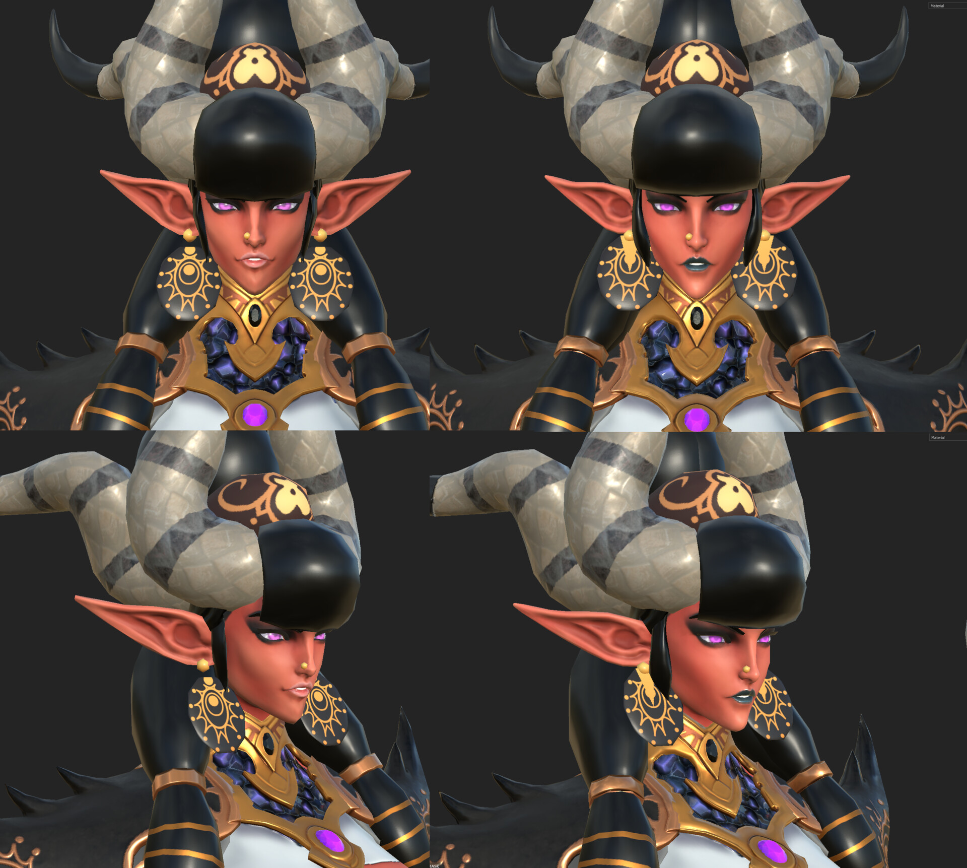 Yichen Liu - Magnum Quest Character Face Rework and Surfacing