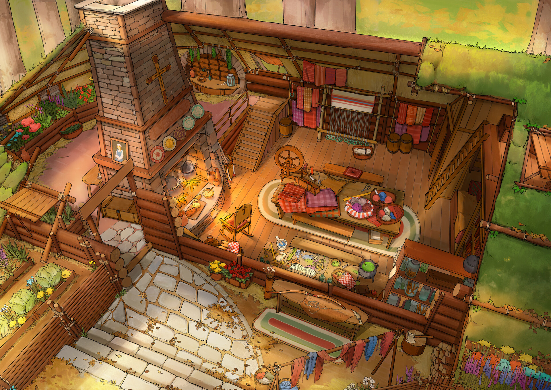 ArtStation - Log Cabin