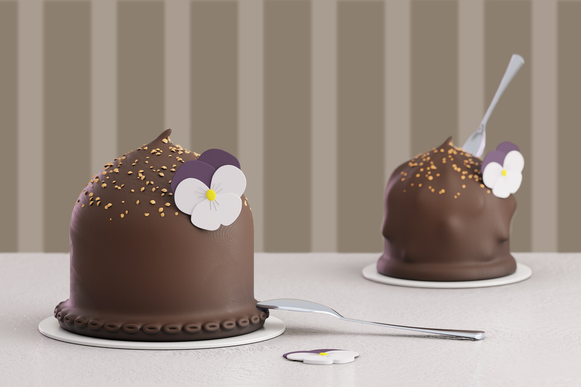 ArtStation - Flødeboller - Danish Chocolate-Covered Marshmallow Puffs