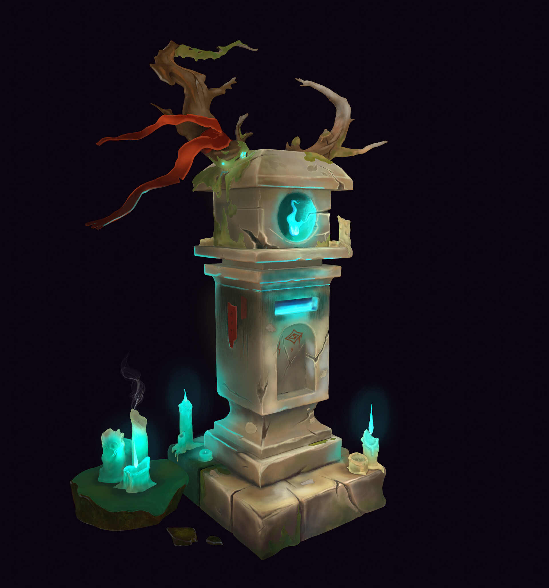 ArtStation - The Mailbox of the Forest Spirit