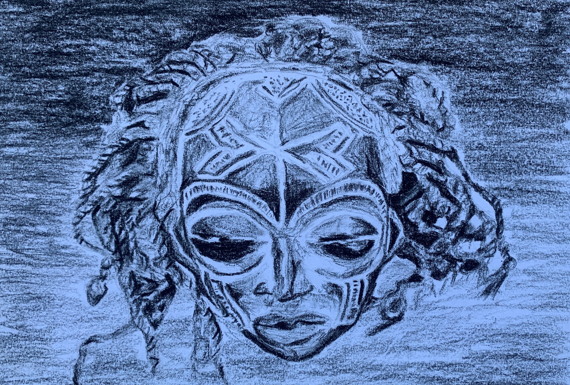 ArtStation - African Mask Sketch