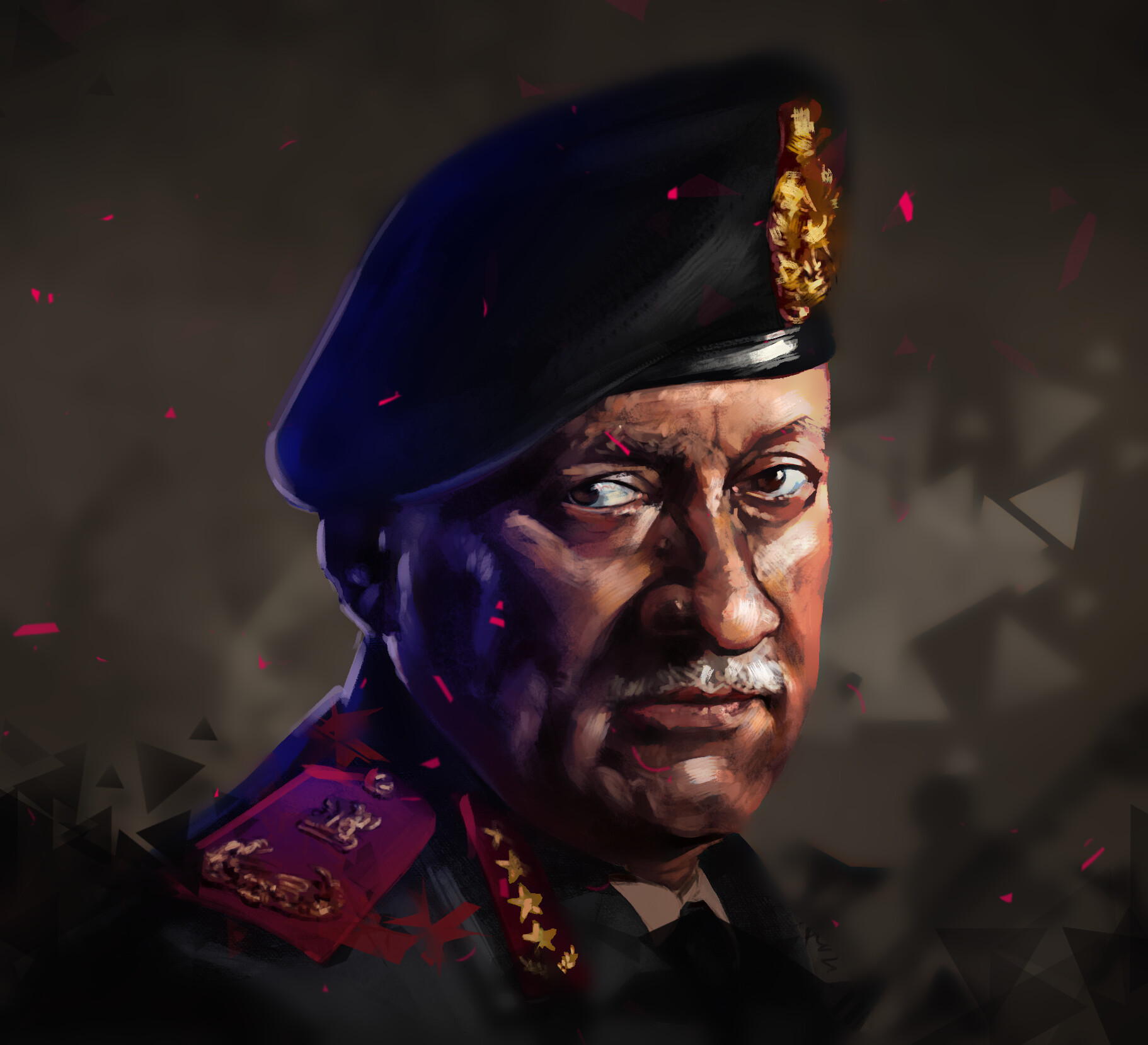 ArtStation - Bipin Rawat Former Chief of Army Staff of the Indian Army