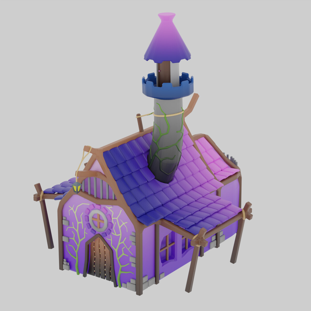 ArtStation - Fantasy Low poly House