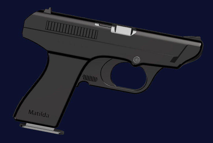 ArtStation - Resident Evil 2: Remake - Matilda handgun 3D model