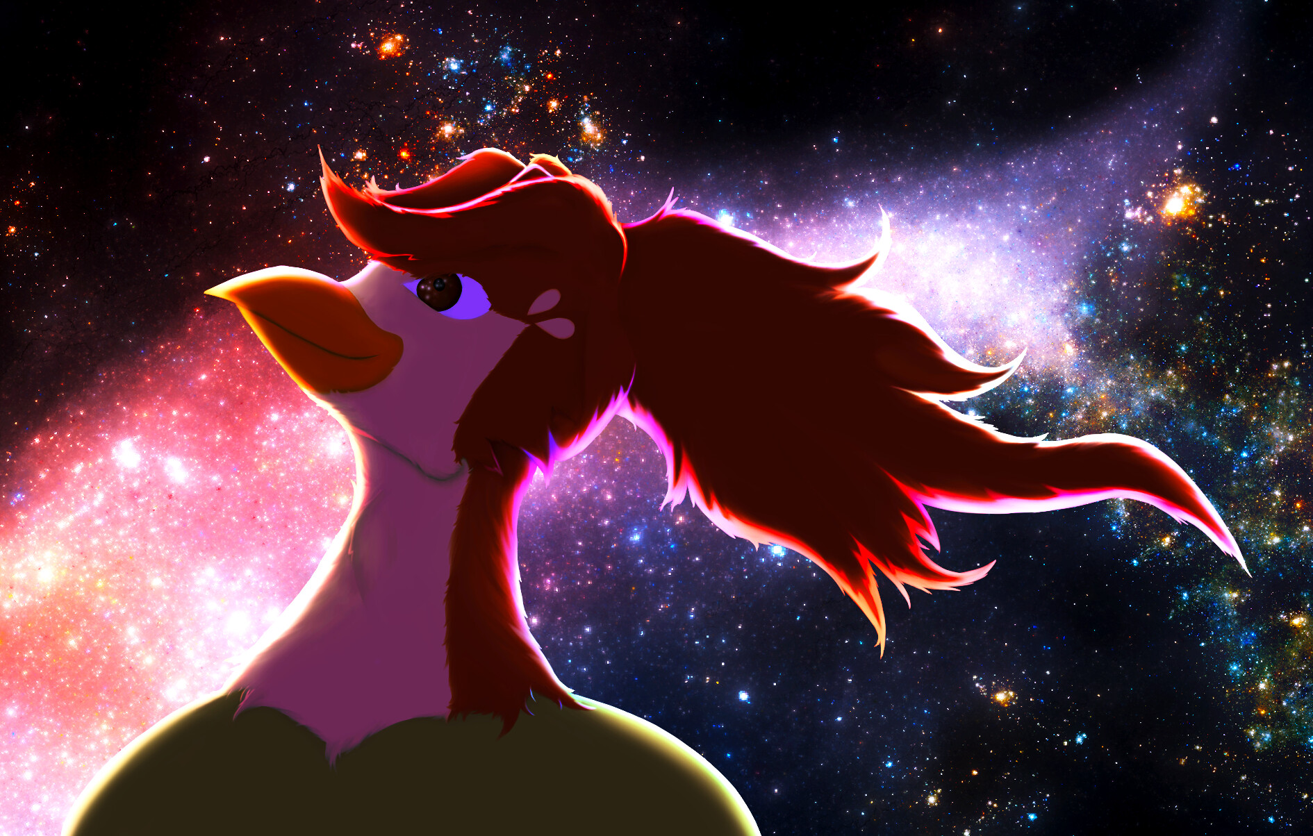 ArtStation - Bird in space