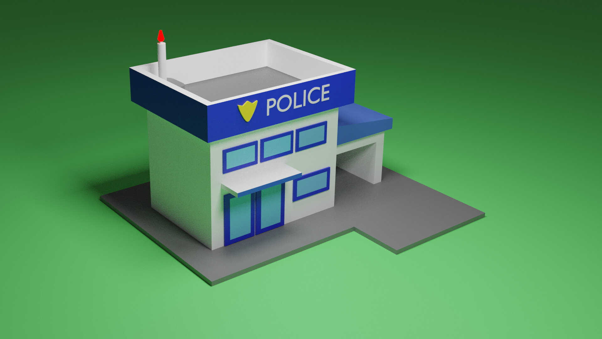 ArtStation - Police station