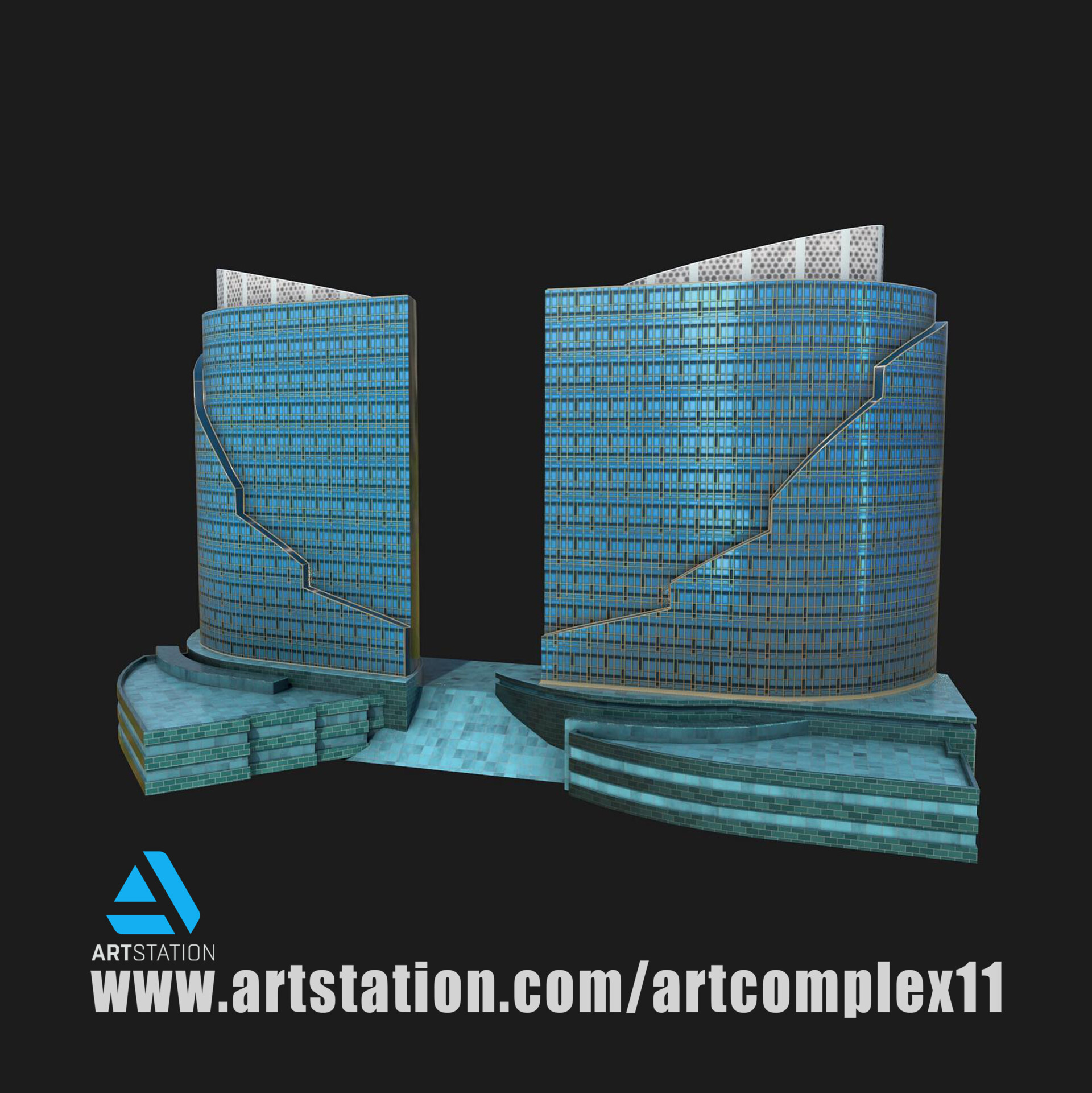 ArtStation - Hand Painted Building for GAMES