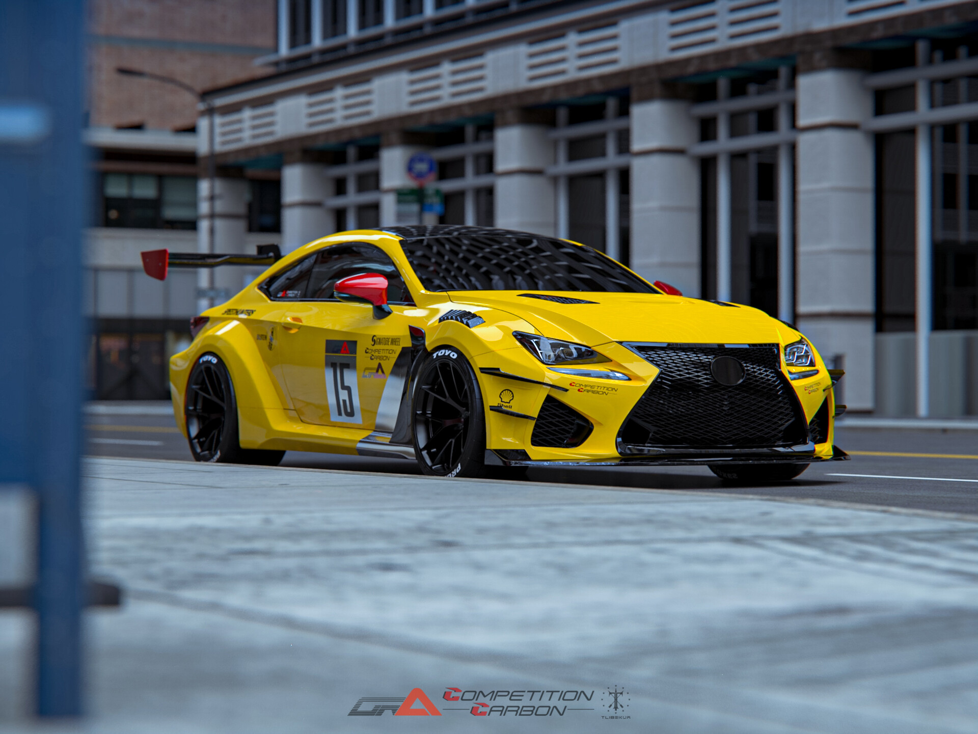 ArtStation - Lexus LC-F Widebody kit
