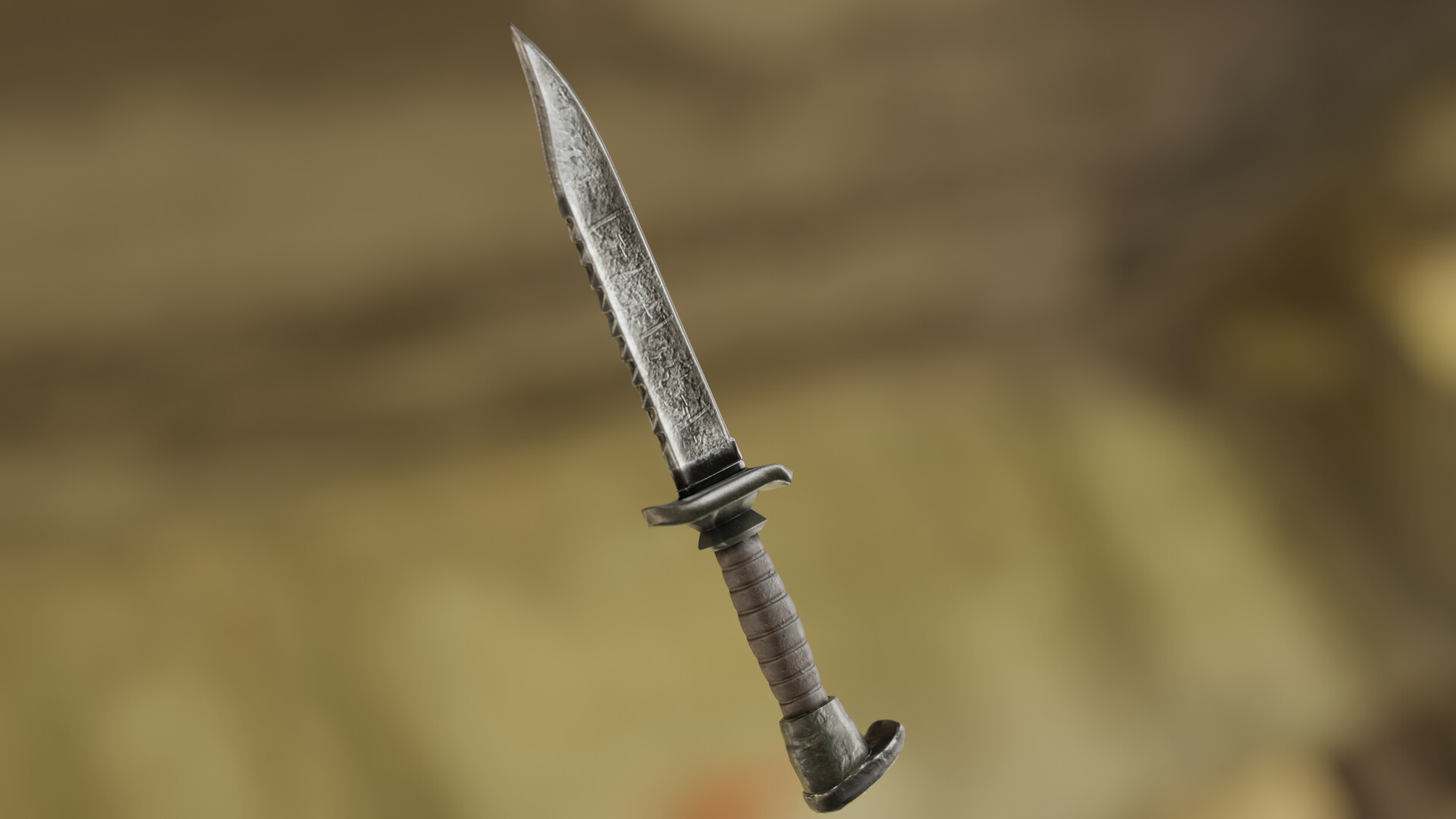 ArtStation - realistic low-poly knife