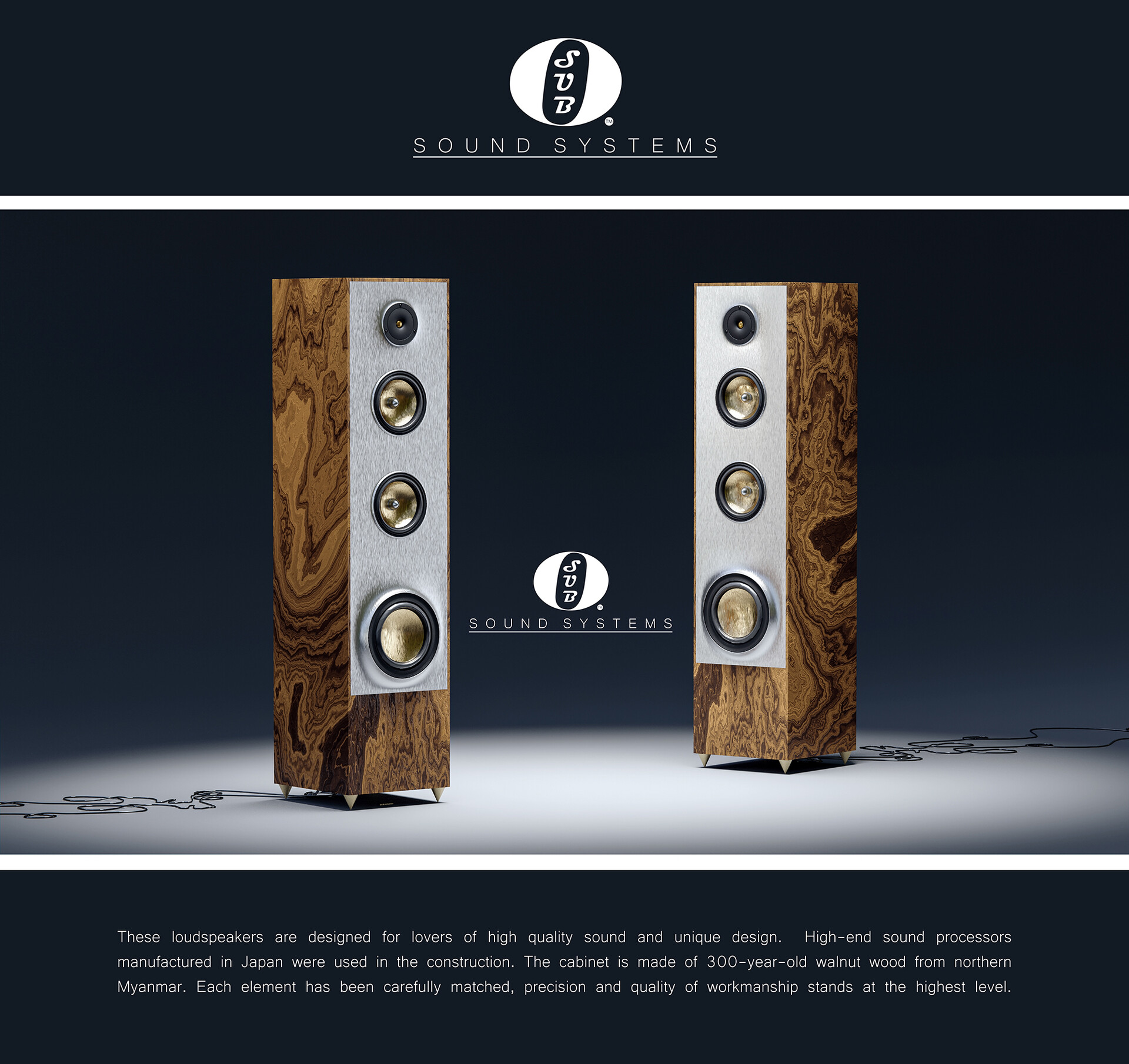 ArtStation - Audio System - SUB-0 Loudspeakers Concept Renders