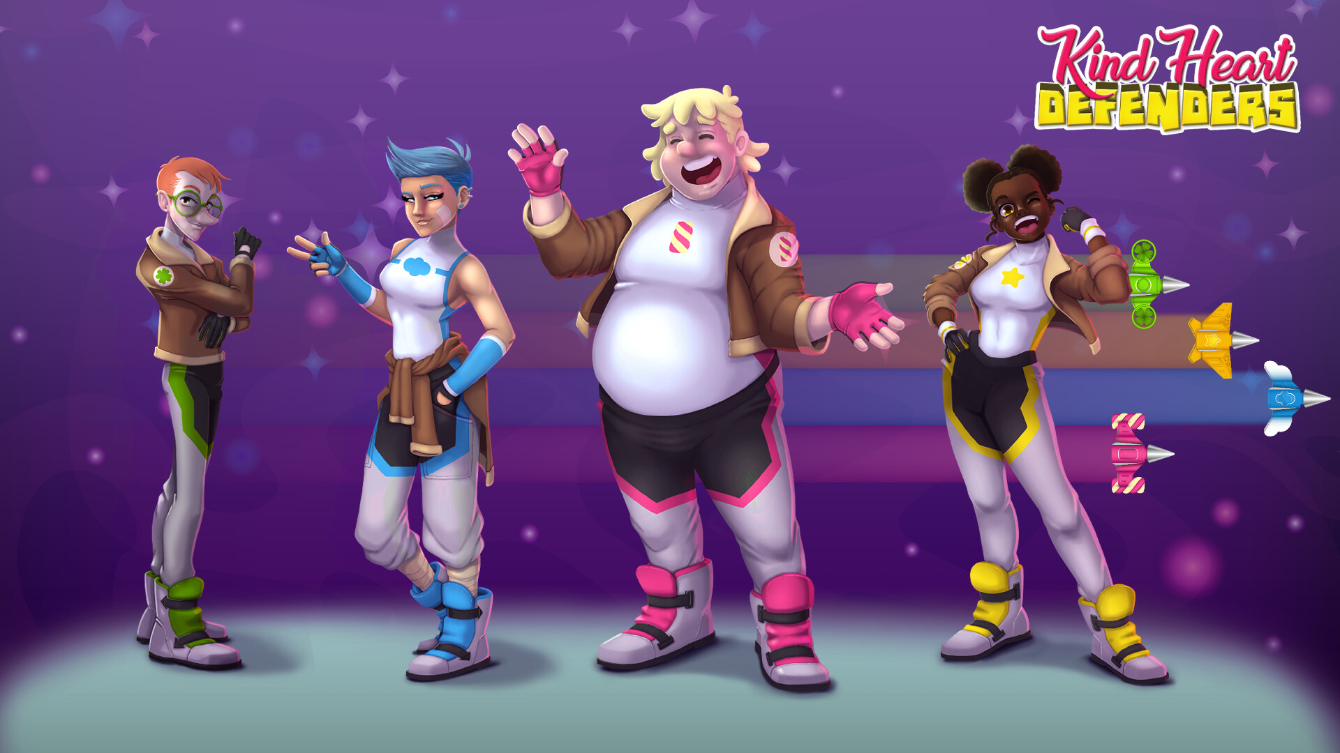 Joyce Carmo - Character Design - Kind Heart Defenders