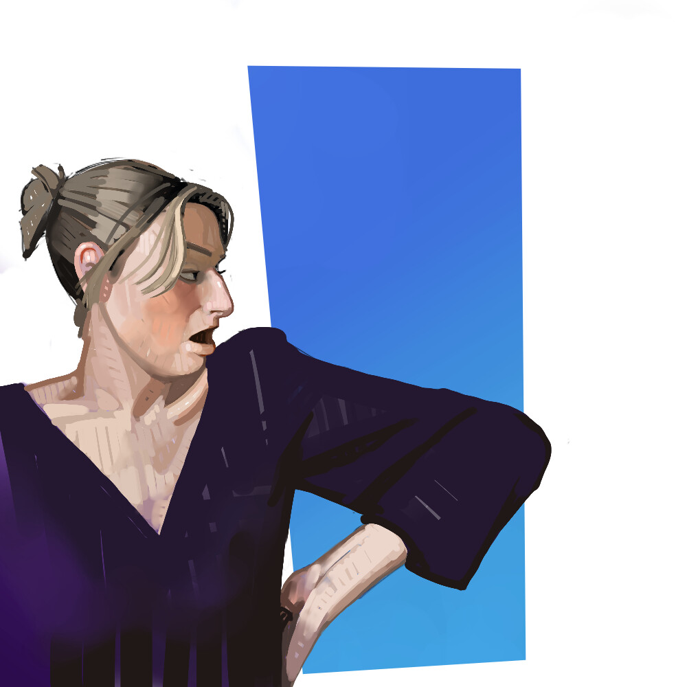 ArtStation - nosey out the window Monica Geldart