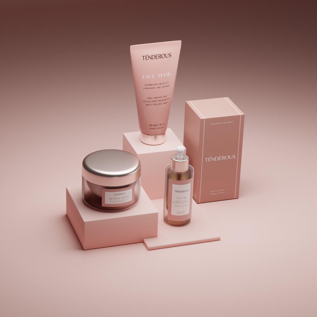 ArtStation - 3D Cosmetics Mockup