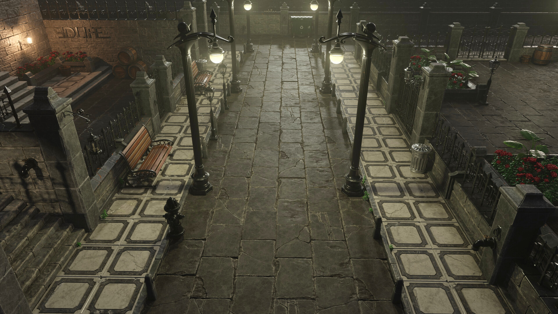 ArtStation - Game-ready Modular Gothic Street