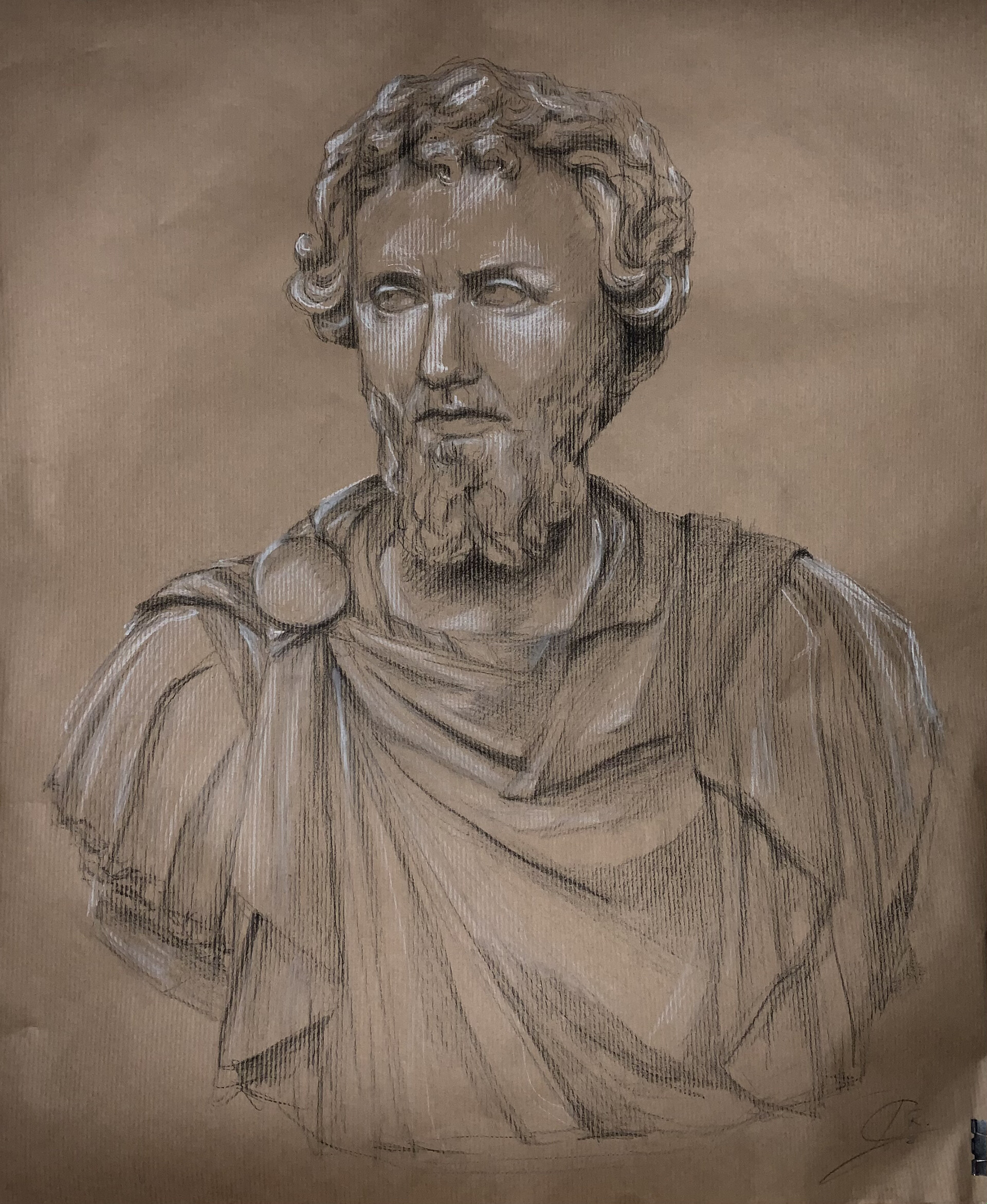 ArtStation - Septymiusz Sewer - Charcoal drawing 50cm x 70 cm