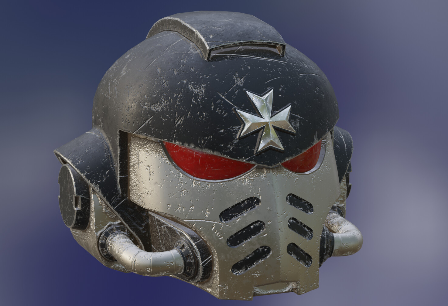 TurtleOfMen - Warhammer 40k Black Templar helmet