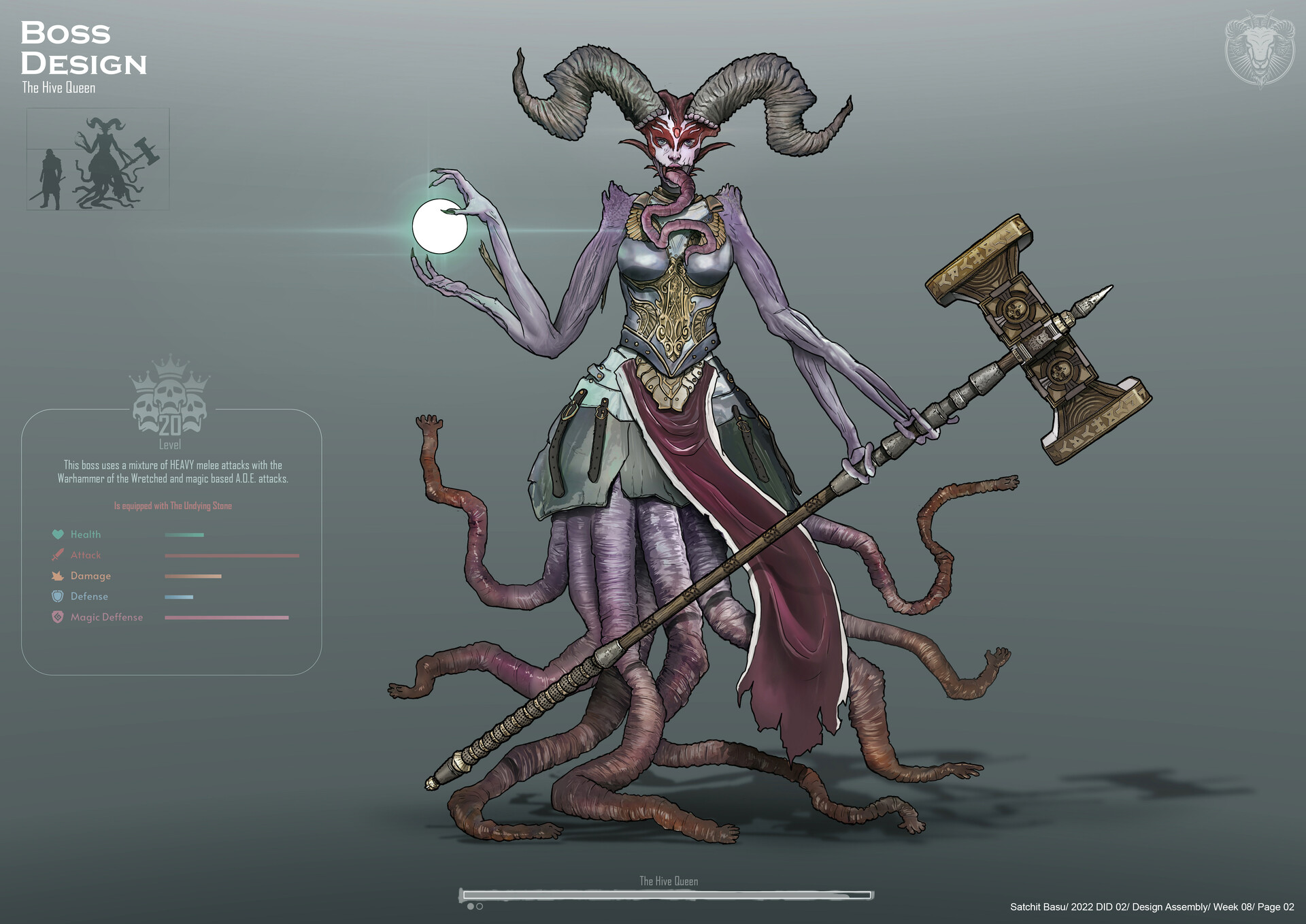 Satchit Basu - Boss Design - Enemy and Gate Design