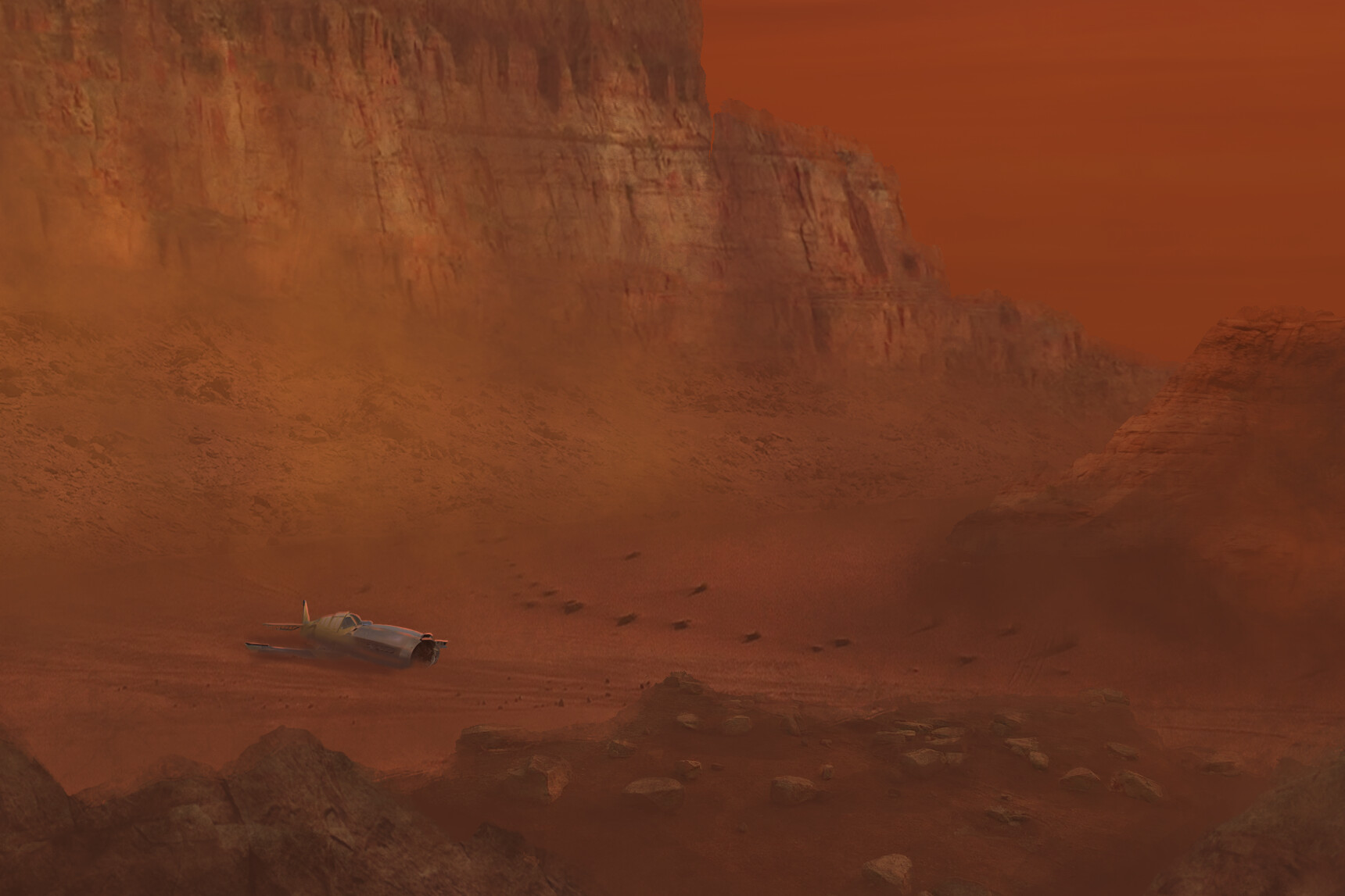 ArtStation - First Environment Concept (Photobash)