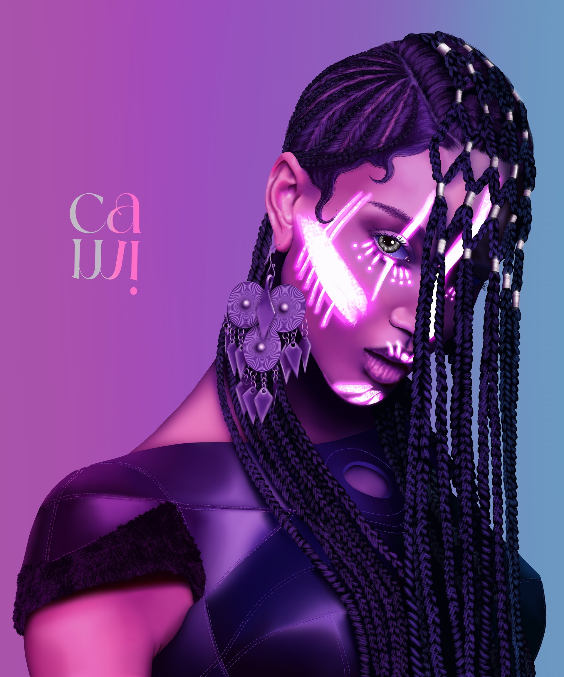 ArtStation - Neon Girl