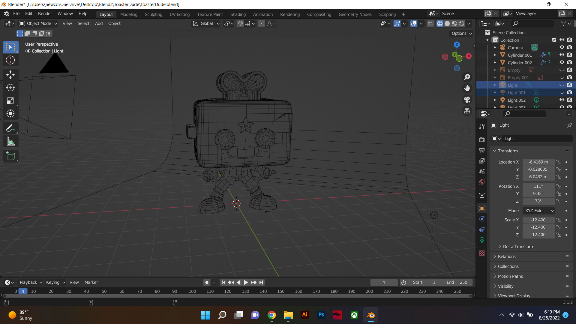 Illustrating Alex - Toaster Dude