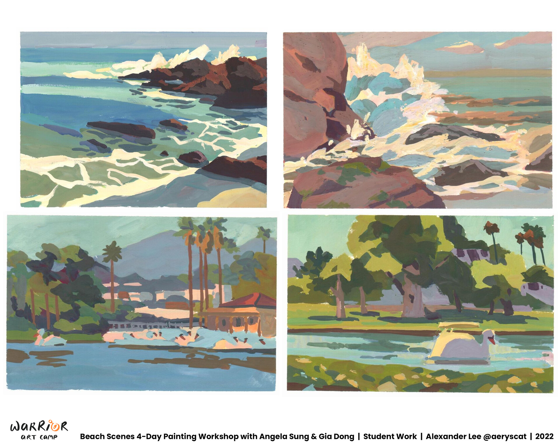ArtStation - Alexander Lee | Beach Scenes 4-Day Painting Workshop with ...