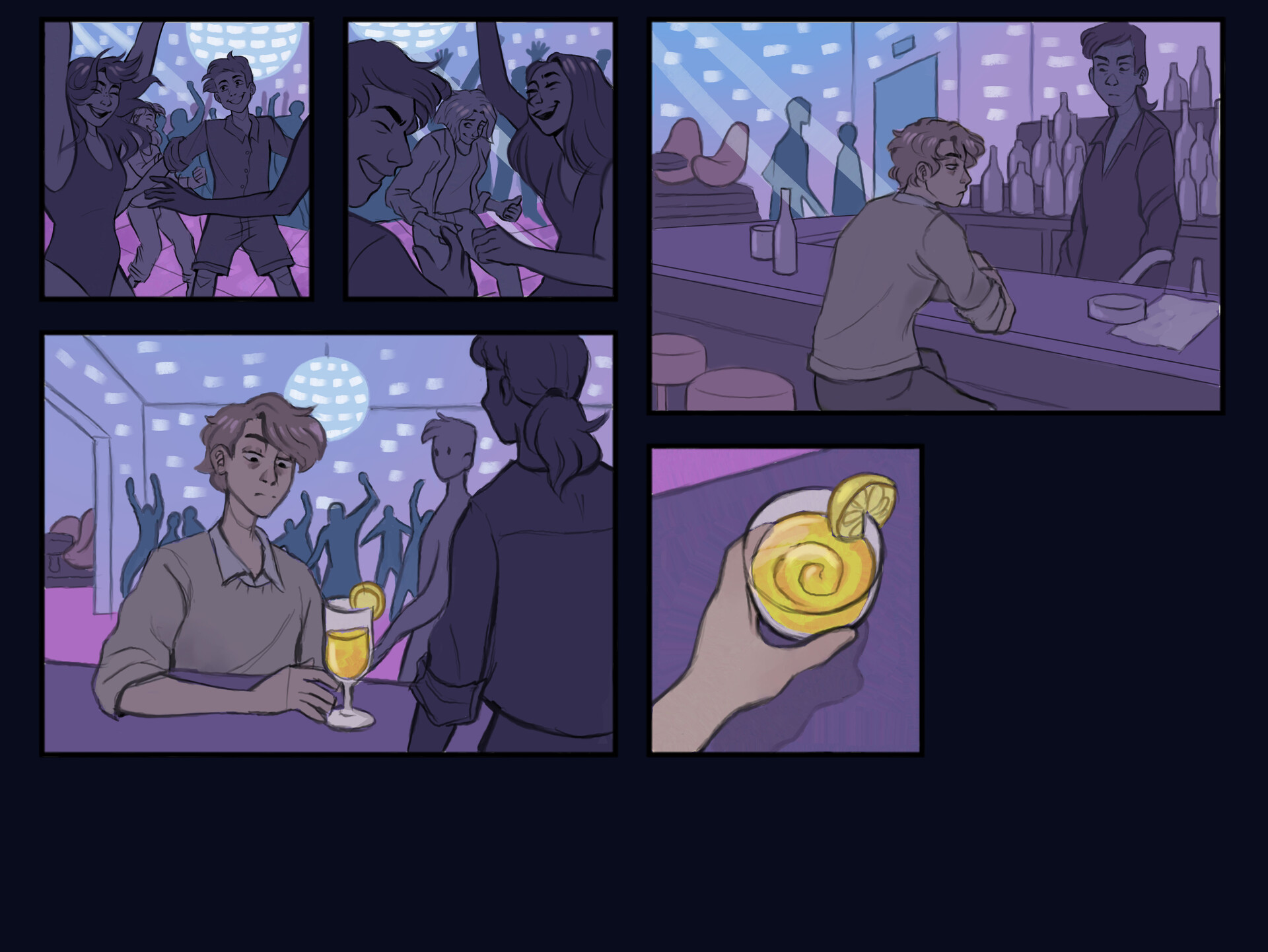 ArtStation - Disko - A comic made for LPS's Eurovision entry