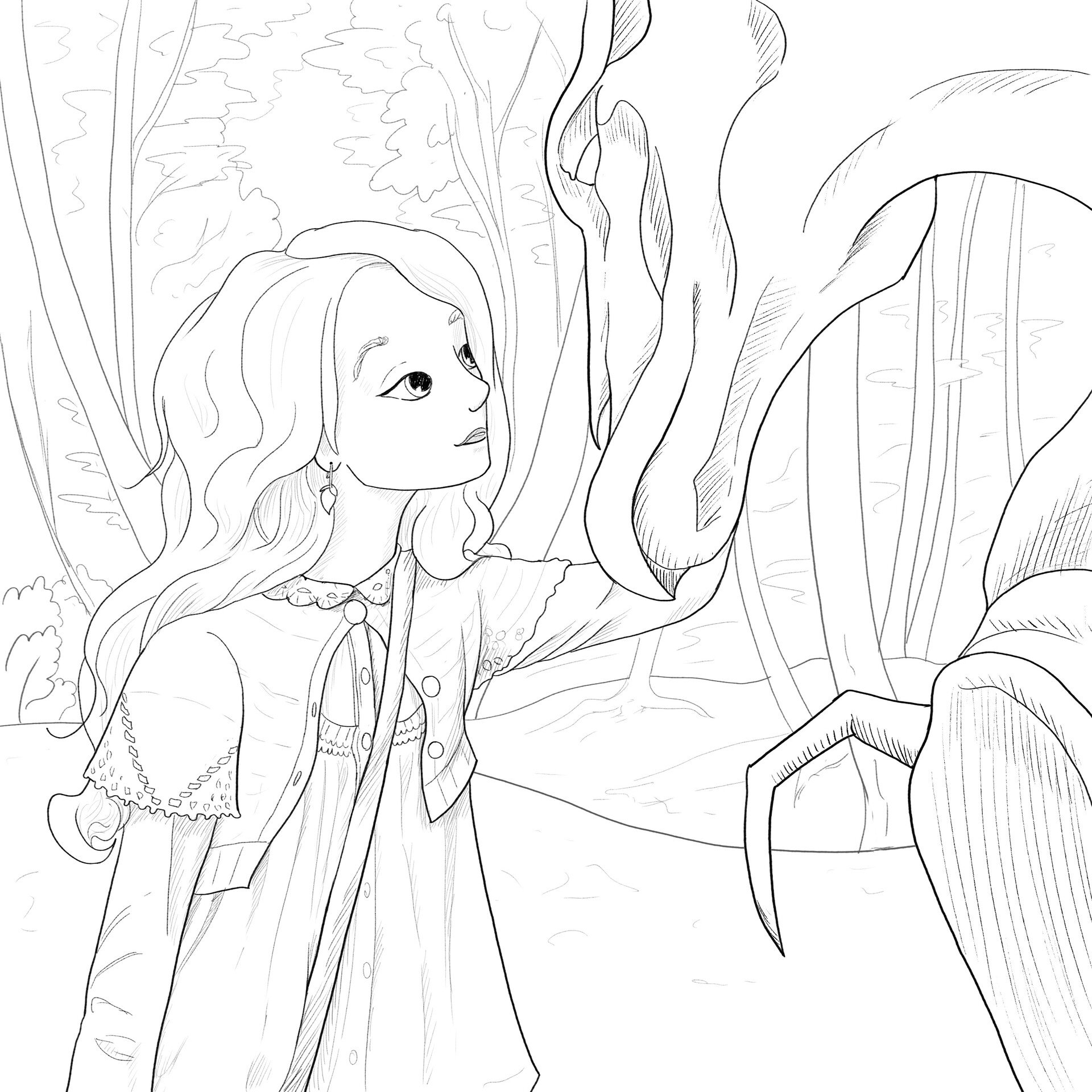 printable luna lovegood coloring pages