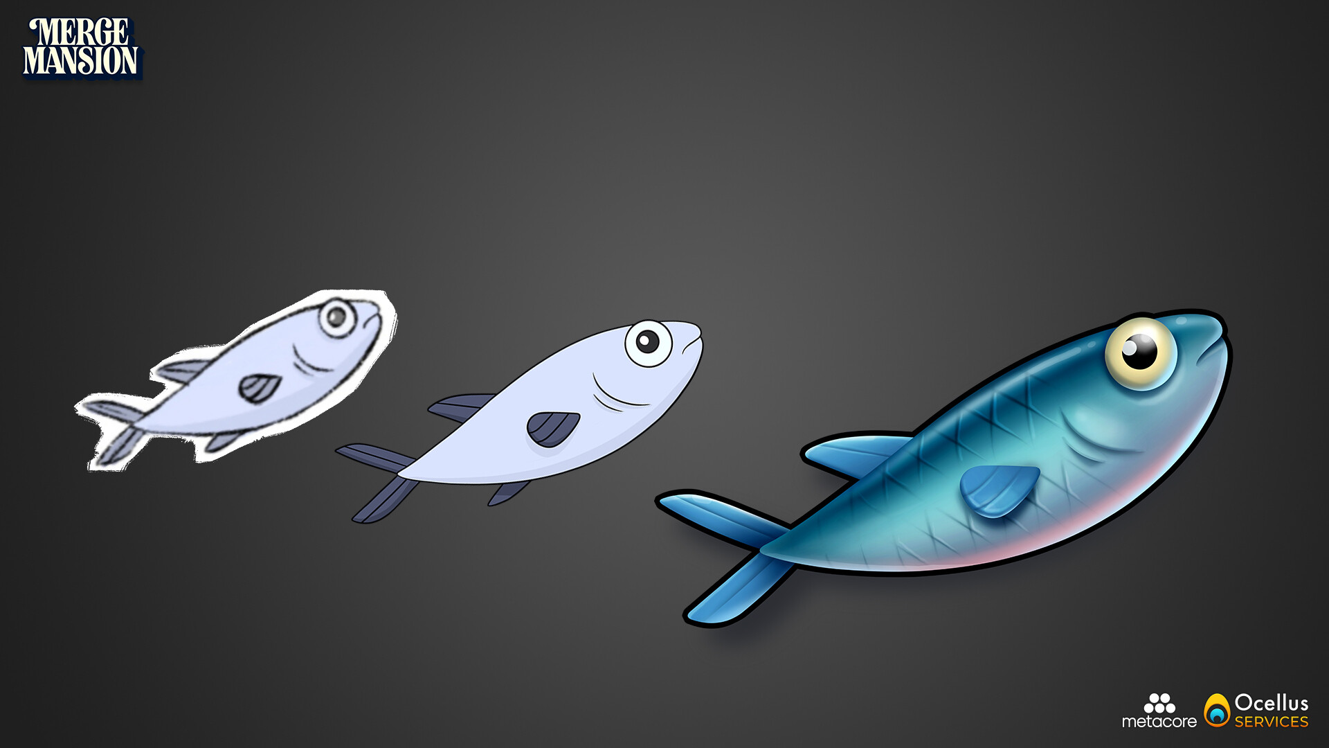 Ocellus - SERVICES - Merge Mansion - Casey and Skatie: Tropical Fish