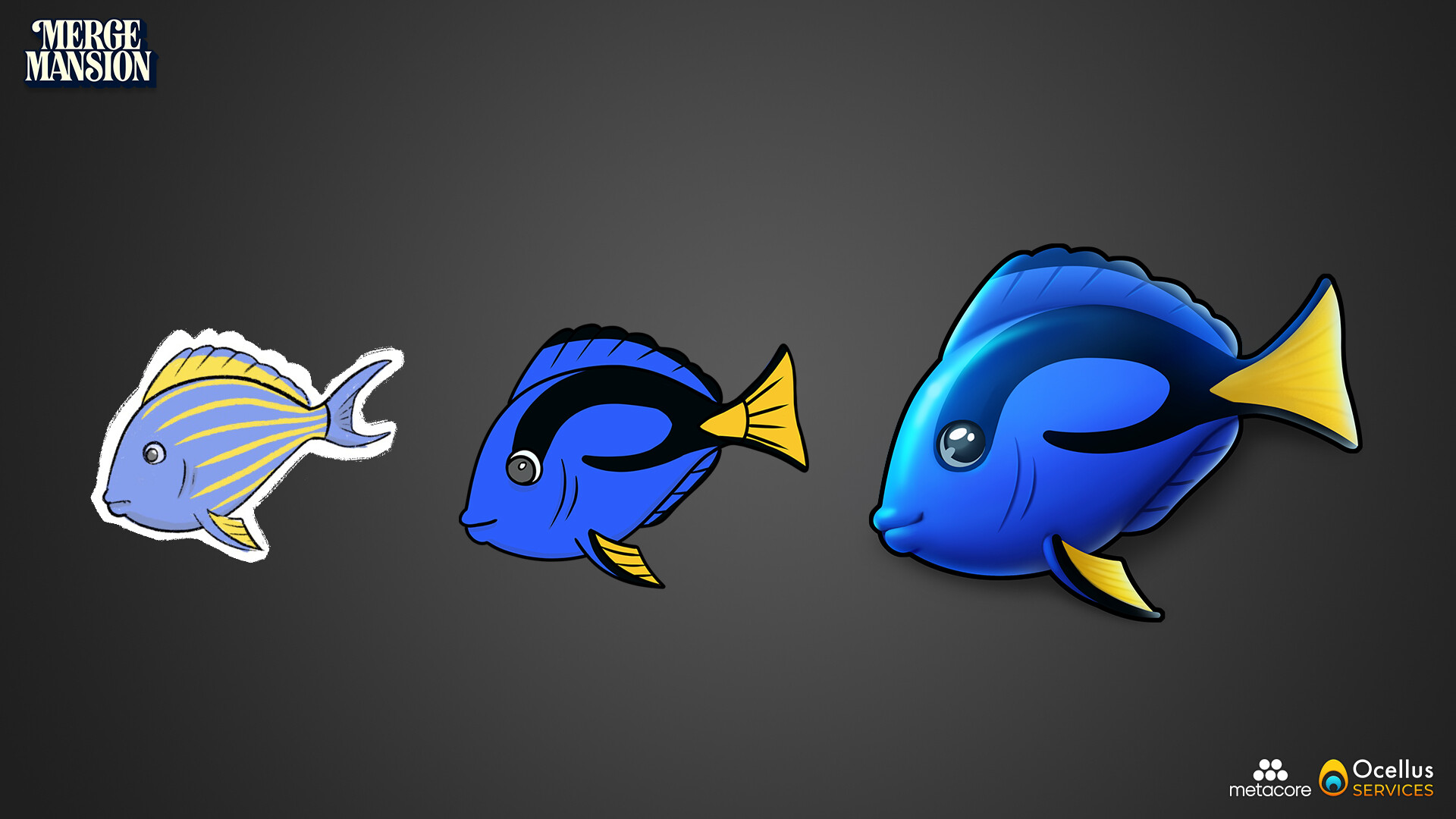 Ocellus - SERVICES - Merge Mansion - Casey and Skatie: Tropical Fish