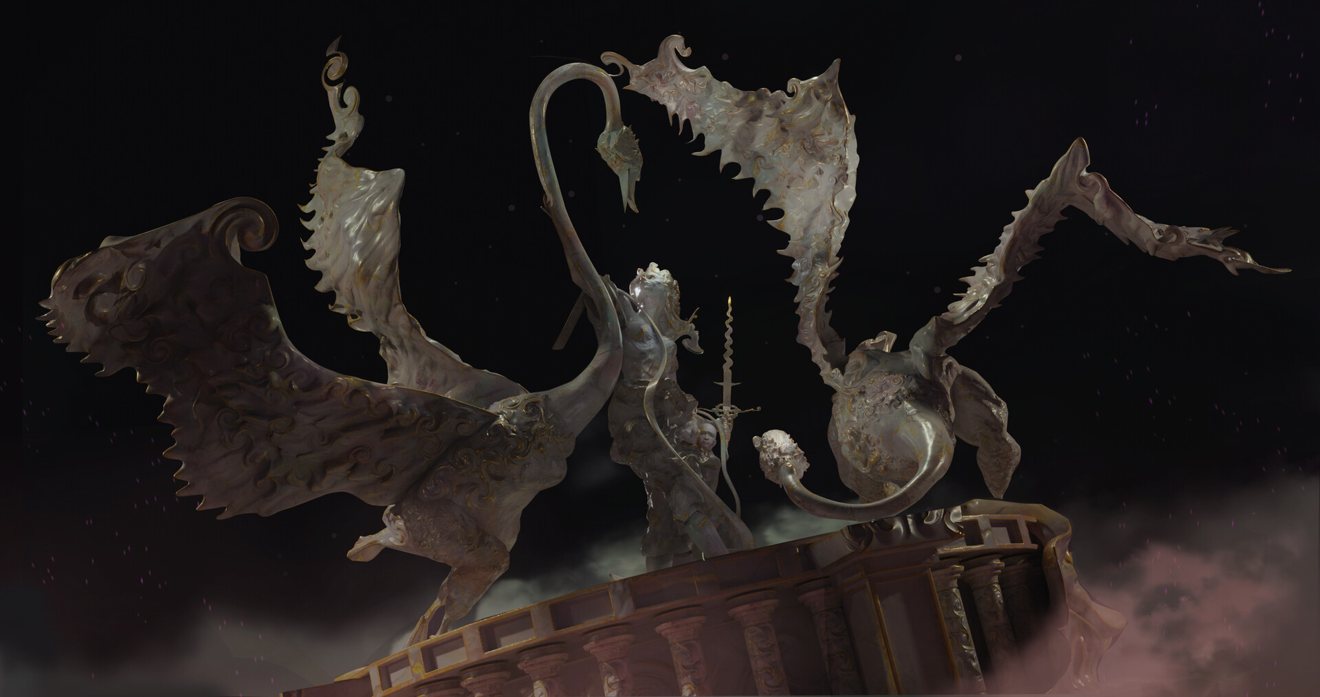 ArtStation - Swan - Geese Sculture