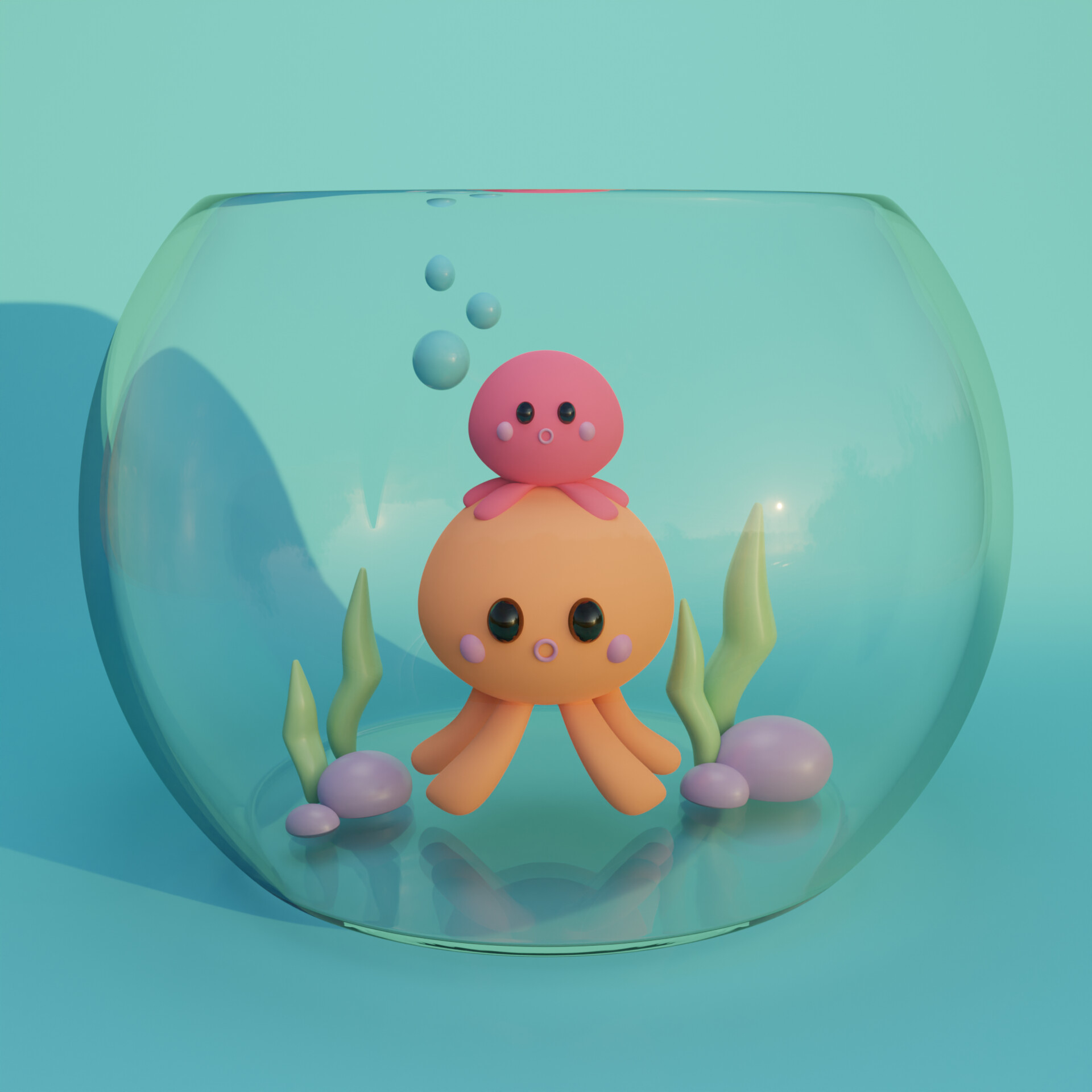 ArtStation - Octopuses in Aquarium