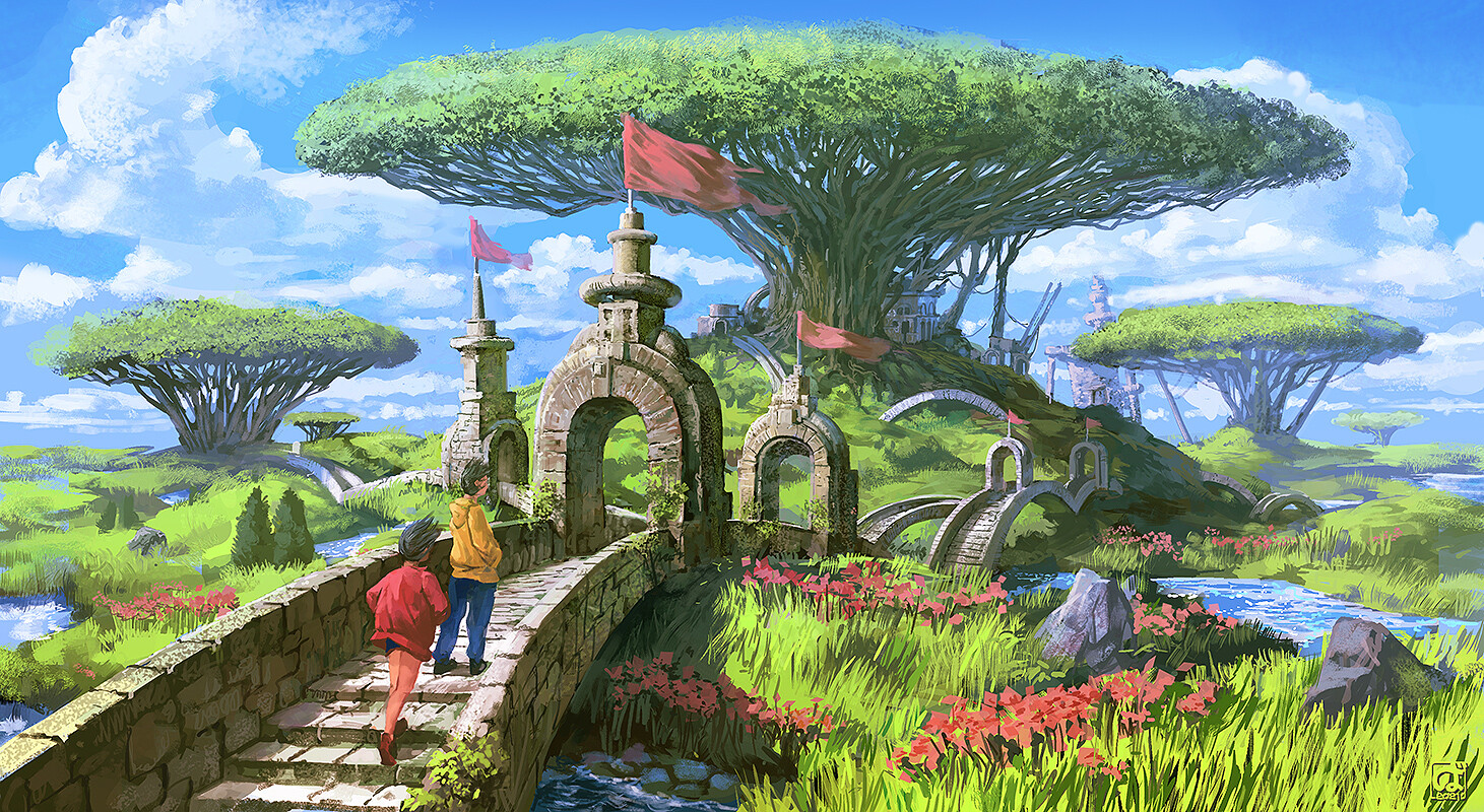 ArtStation - Table Tree Hill