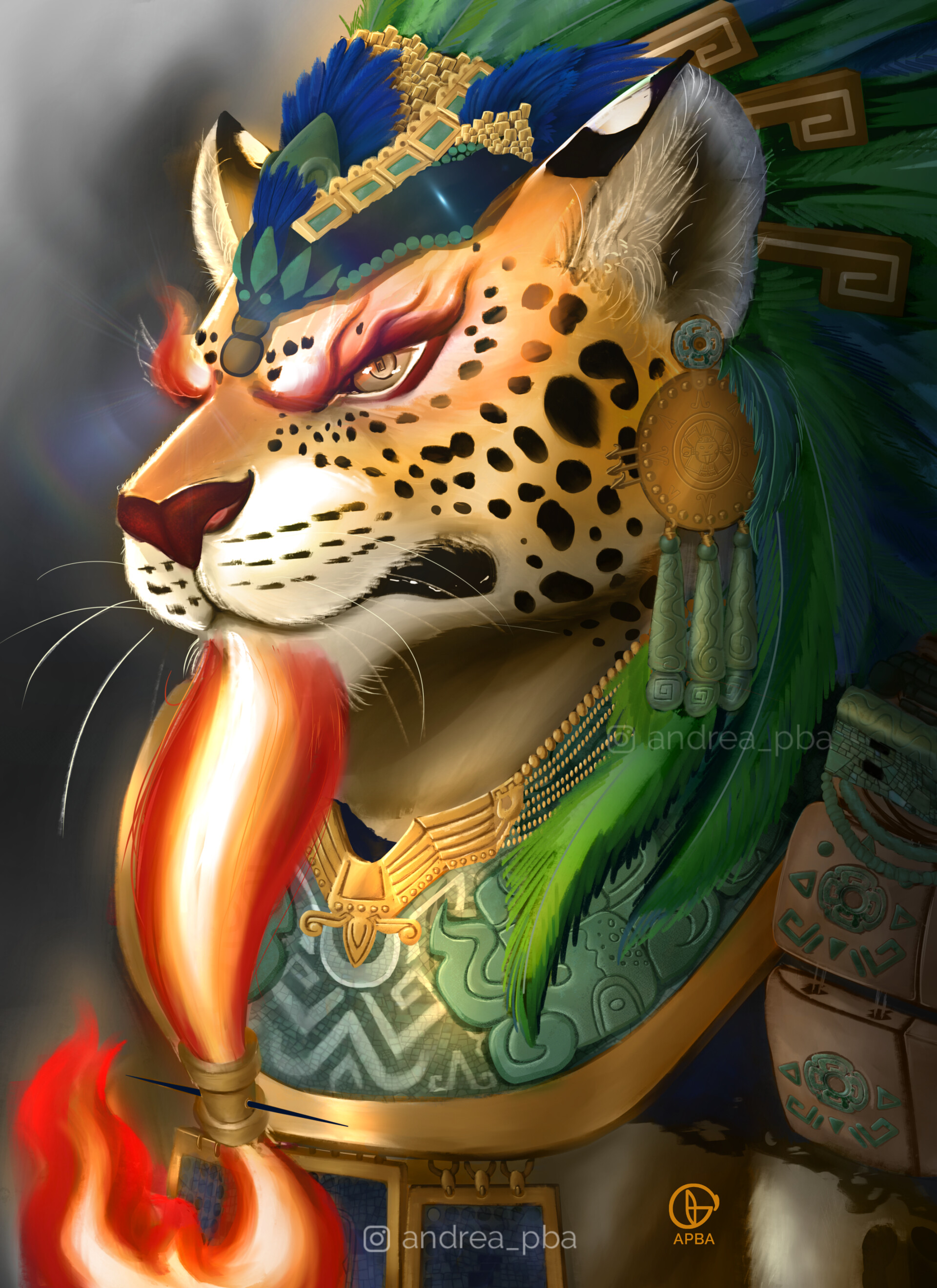 ArtStation - Sun god Tonatiuh