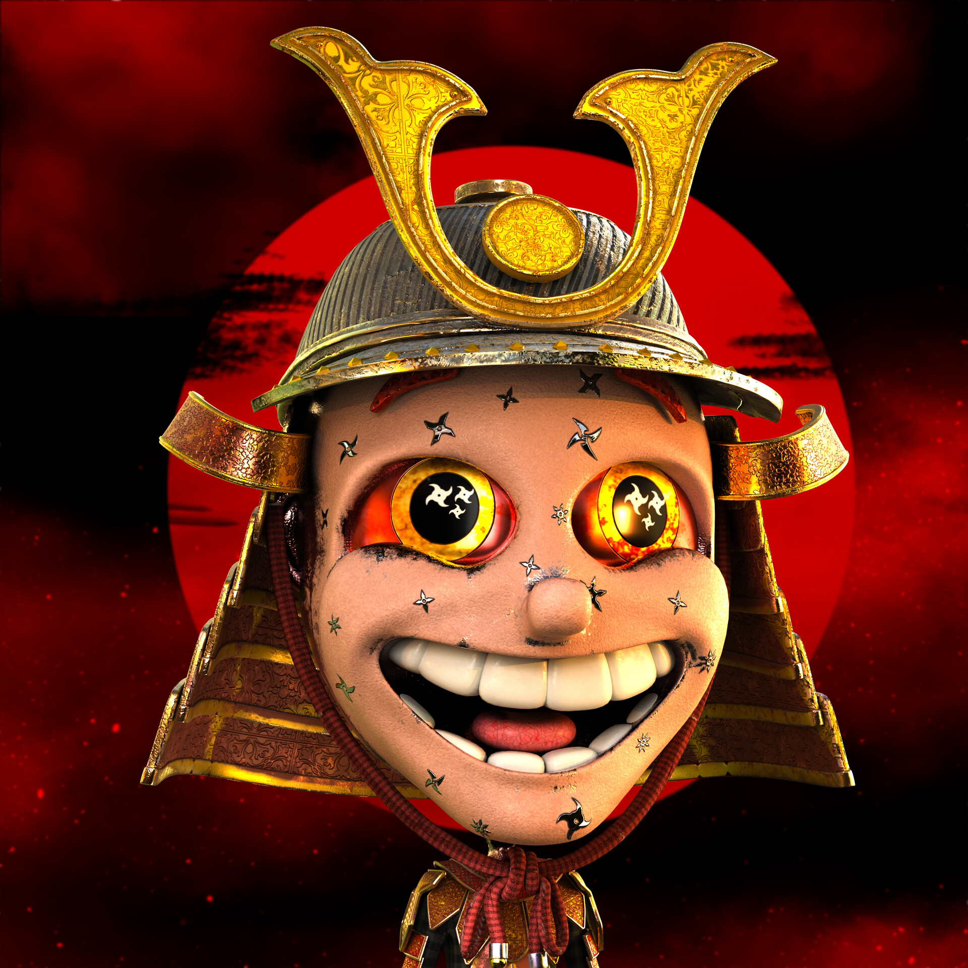 ArtStation - Samurai - Blsssssd NFT | Project by Boingness