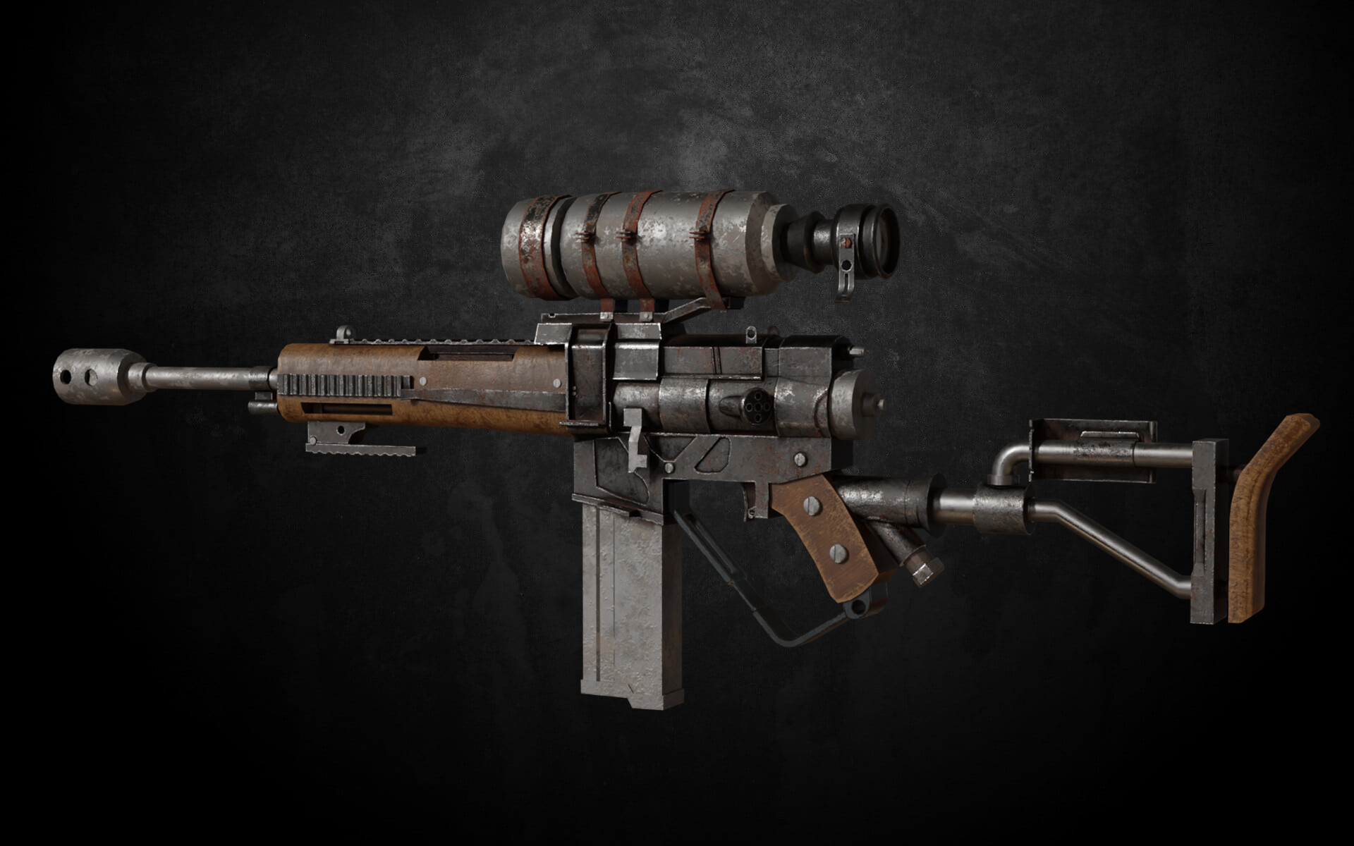 ArtStation - Post-Apocalyptic Weapon