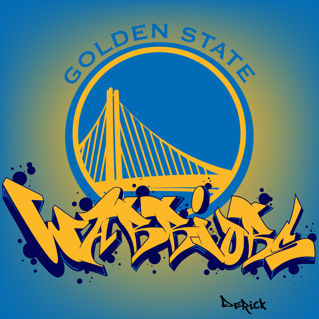 how to draw golden state warriors logo