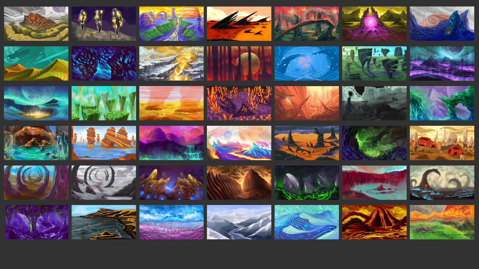 ArtStation - Landscape Color Studies