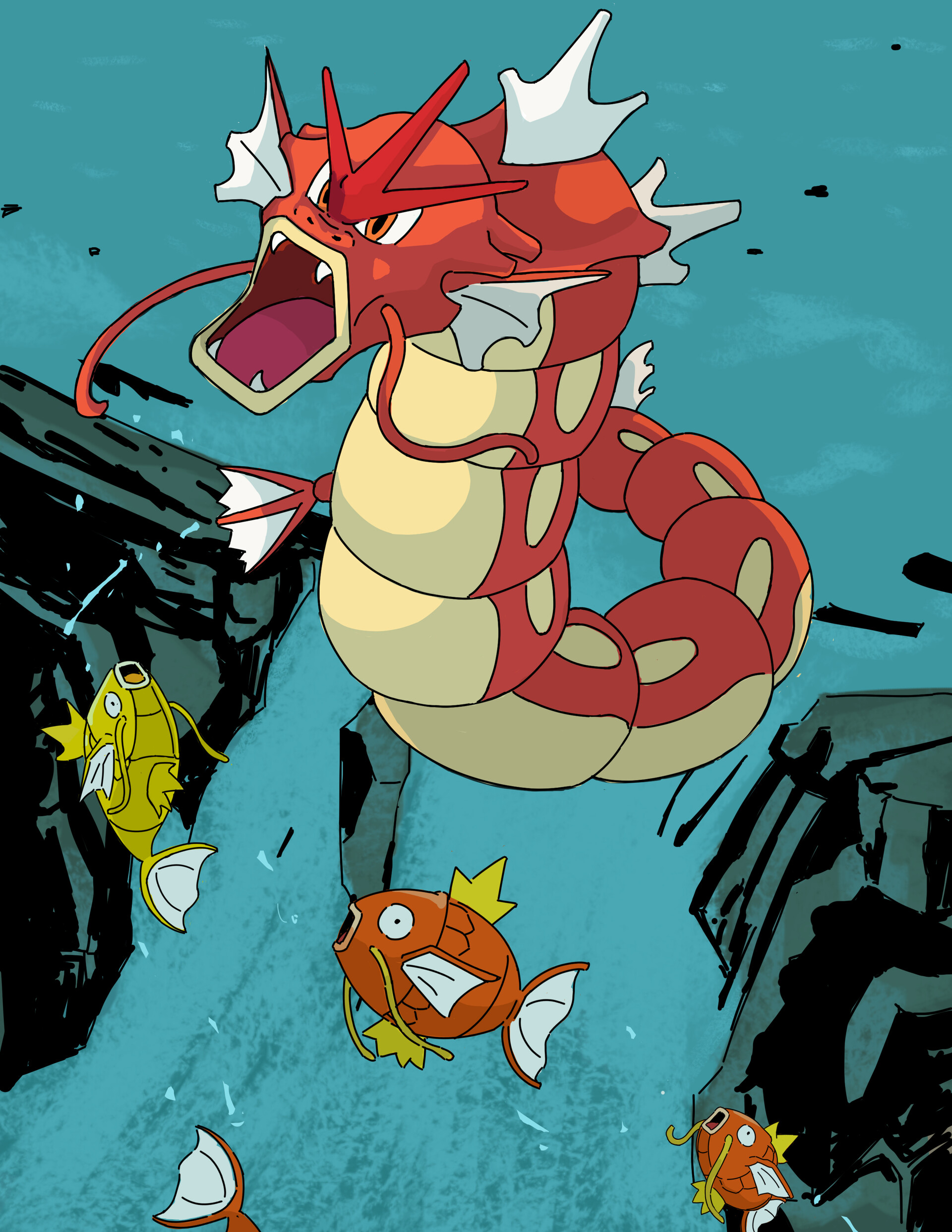 ArtStation - Red Gyarados