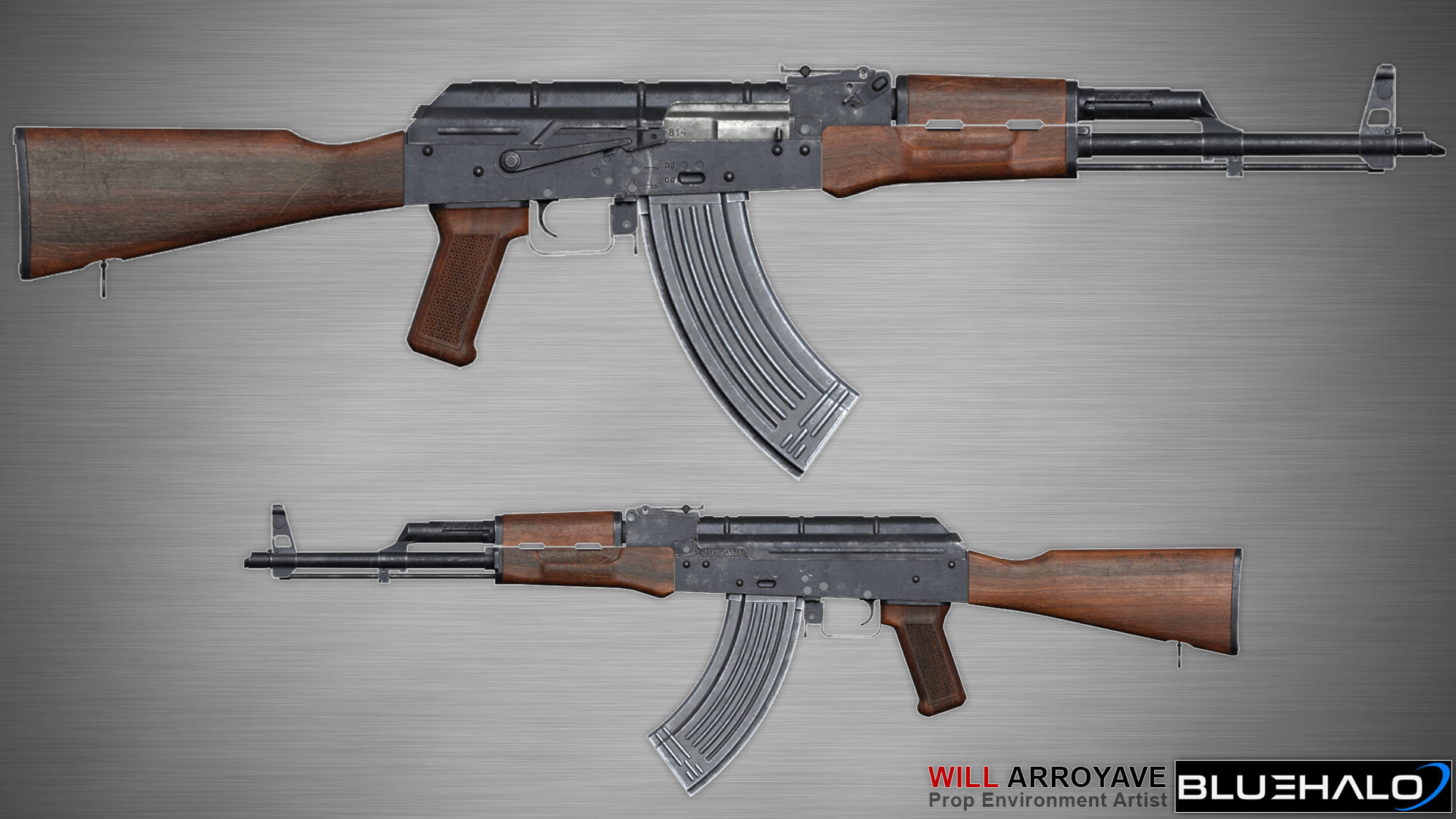 ArtStation - Ak47 Game ready textures and geo optimization