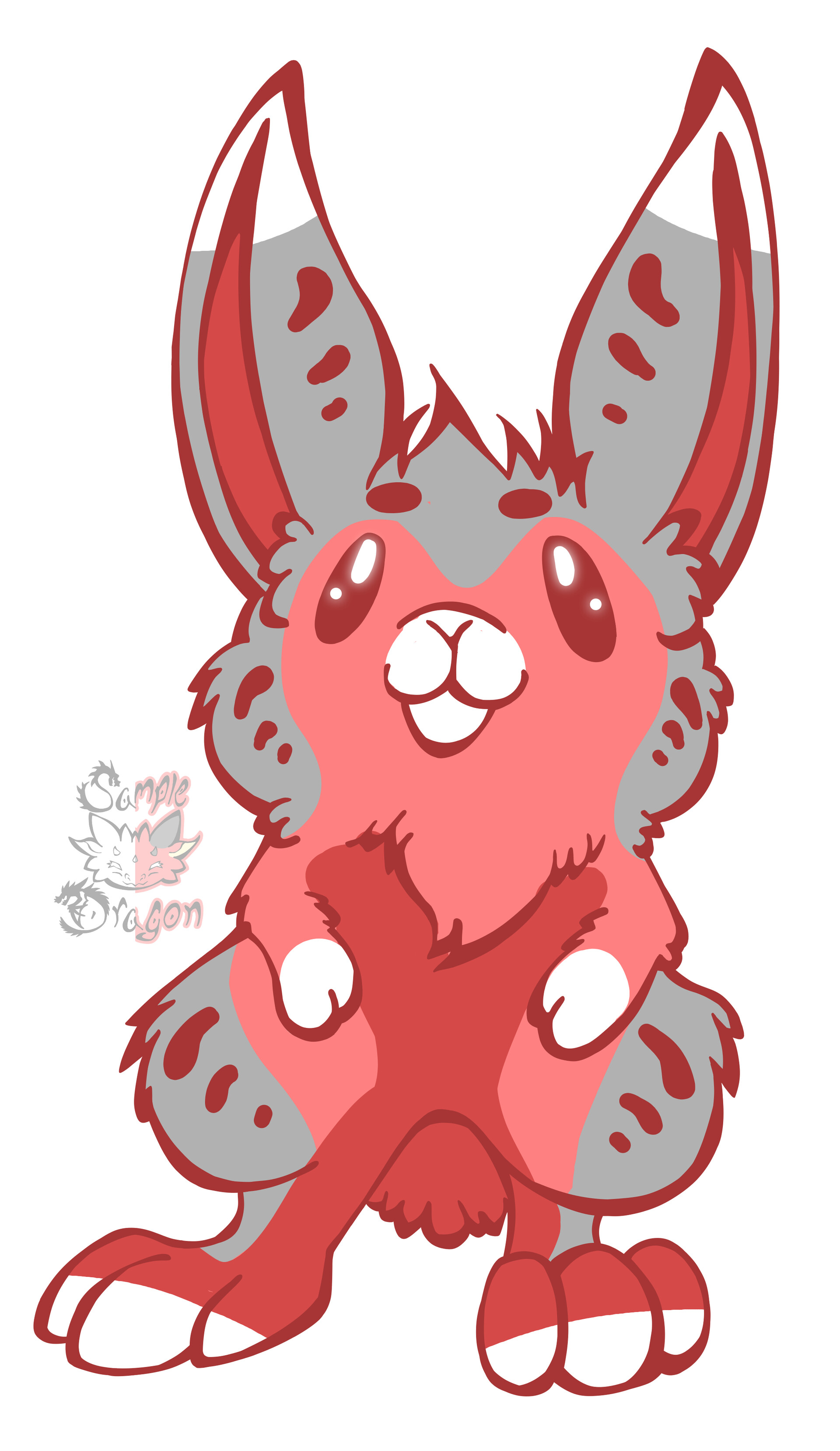 ArtStation - Fluffy Anthro Rabbit Coloring Page Free2Use