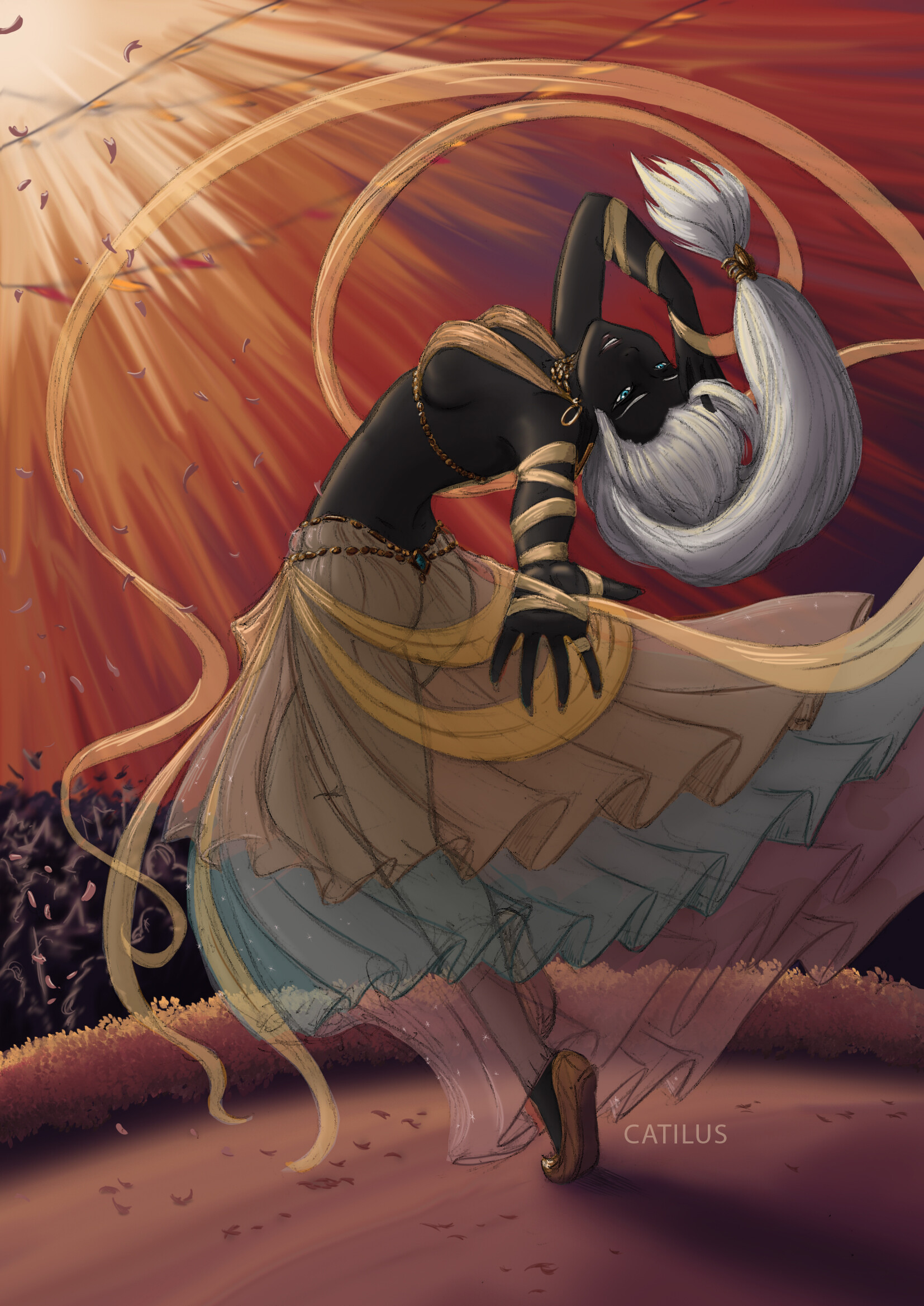 ArtStation - Lyrana Blackwing, Dark Elf Bard – D&D Character