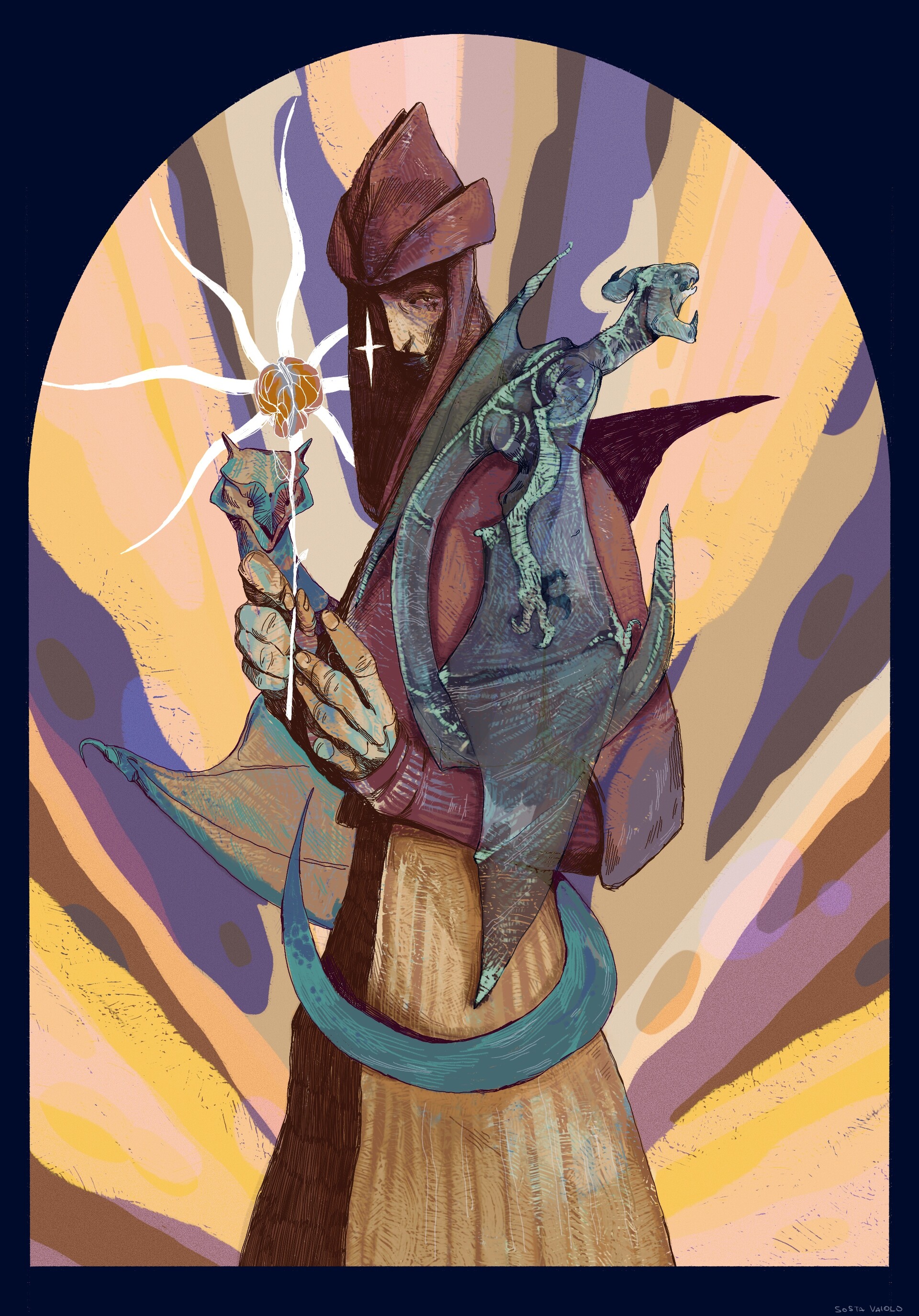 ArtStation - Ture and the dragons