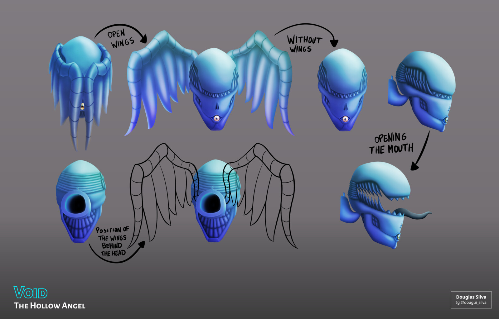 Douglas Silva - Void - The Hollow Angel | Character Design